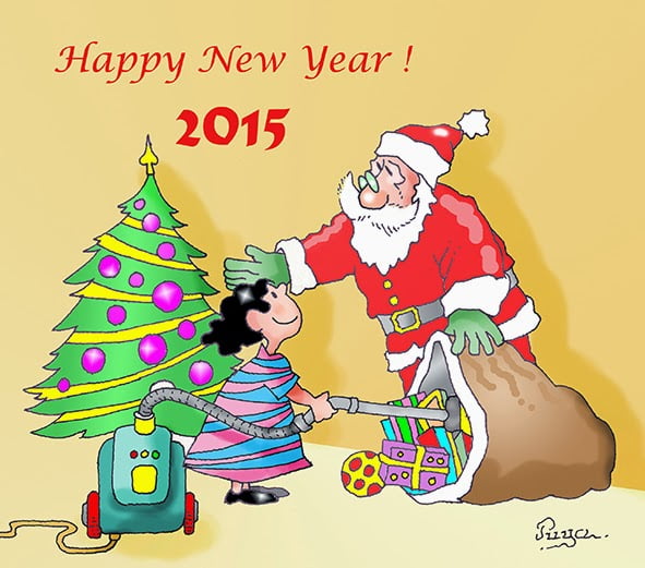 New Year 2015 From Zdenko Puhin - Toons Mag