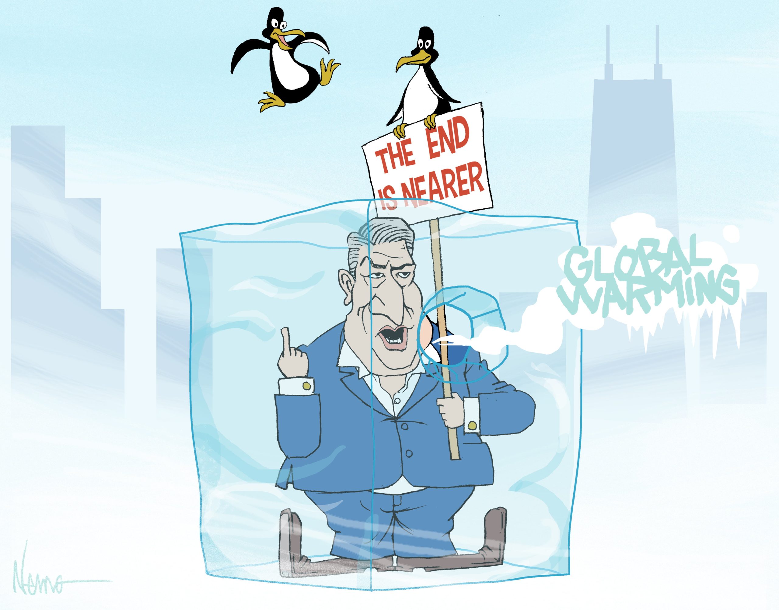 Hot Air And Polar Vortex - Toons Mag