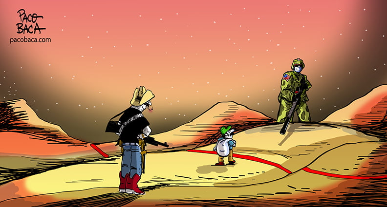Caught Between Two Fires - Toons Mag