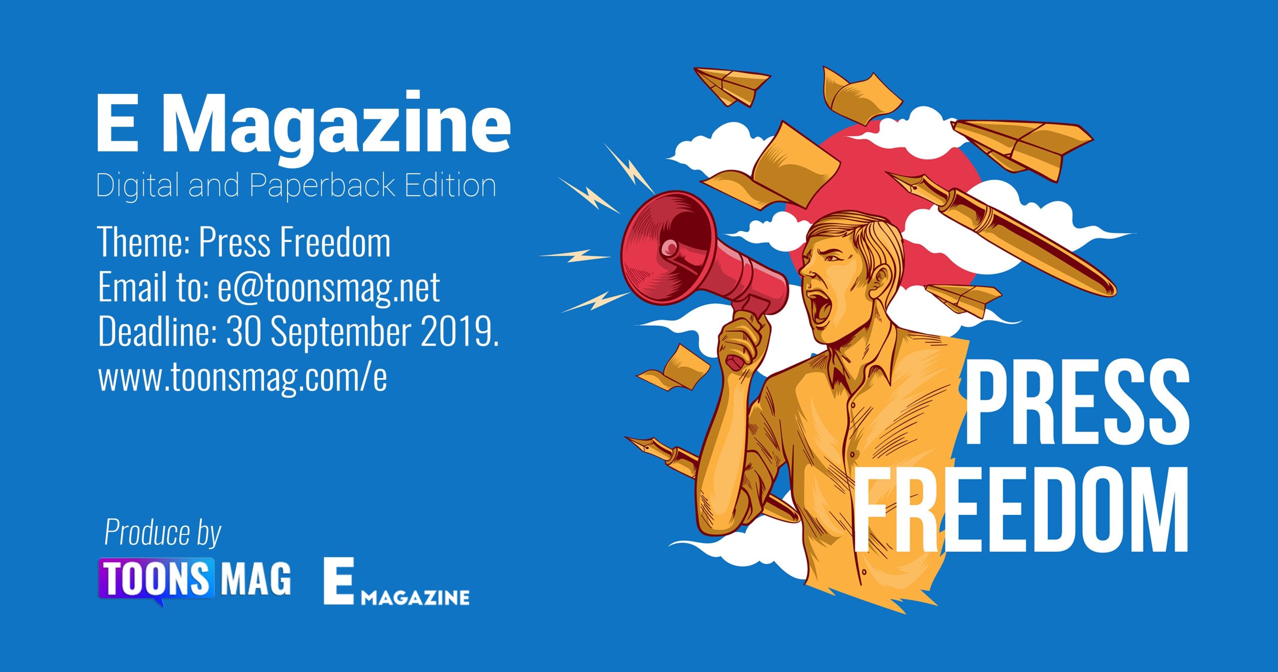 Call For Entry For E-Magazine - Toons Mag