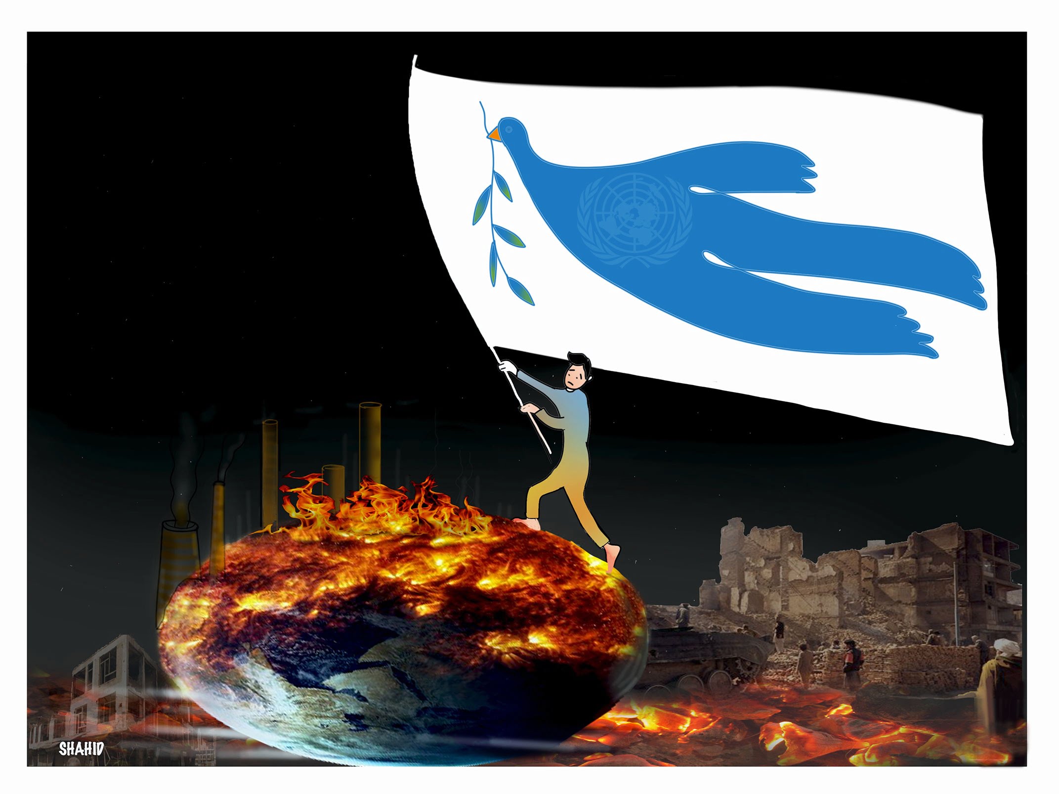 Climate Change Threatens Earth And Global Peace! - Toons Mag