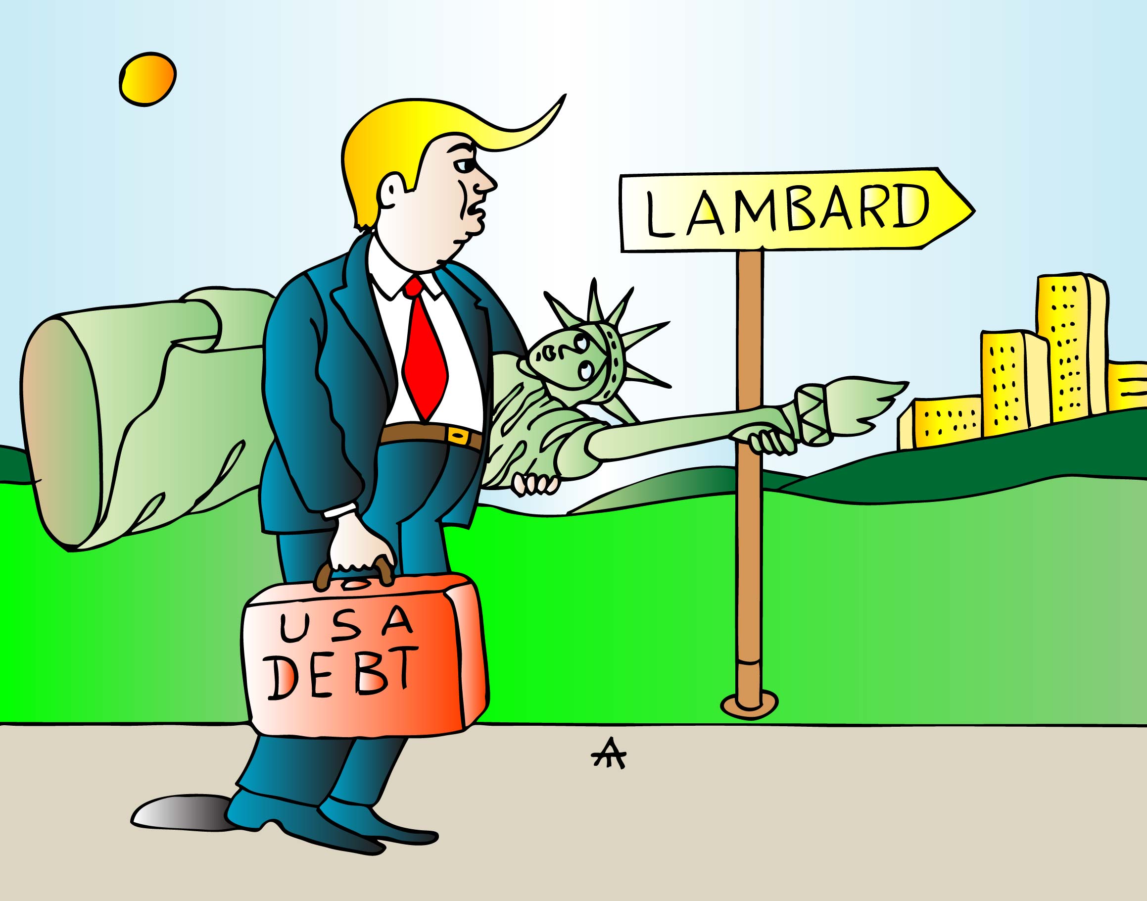 USA Debt - Toons Mag