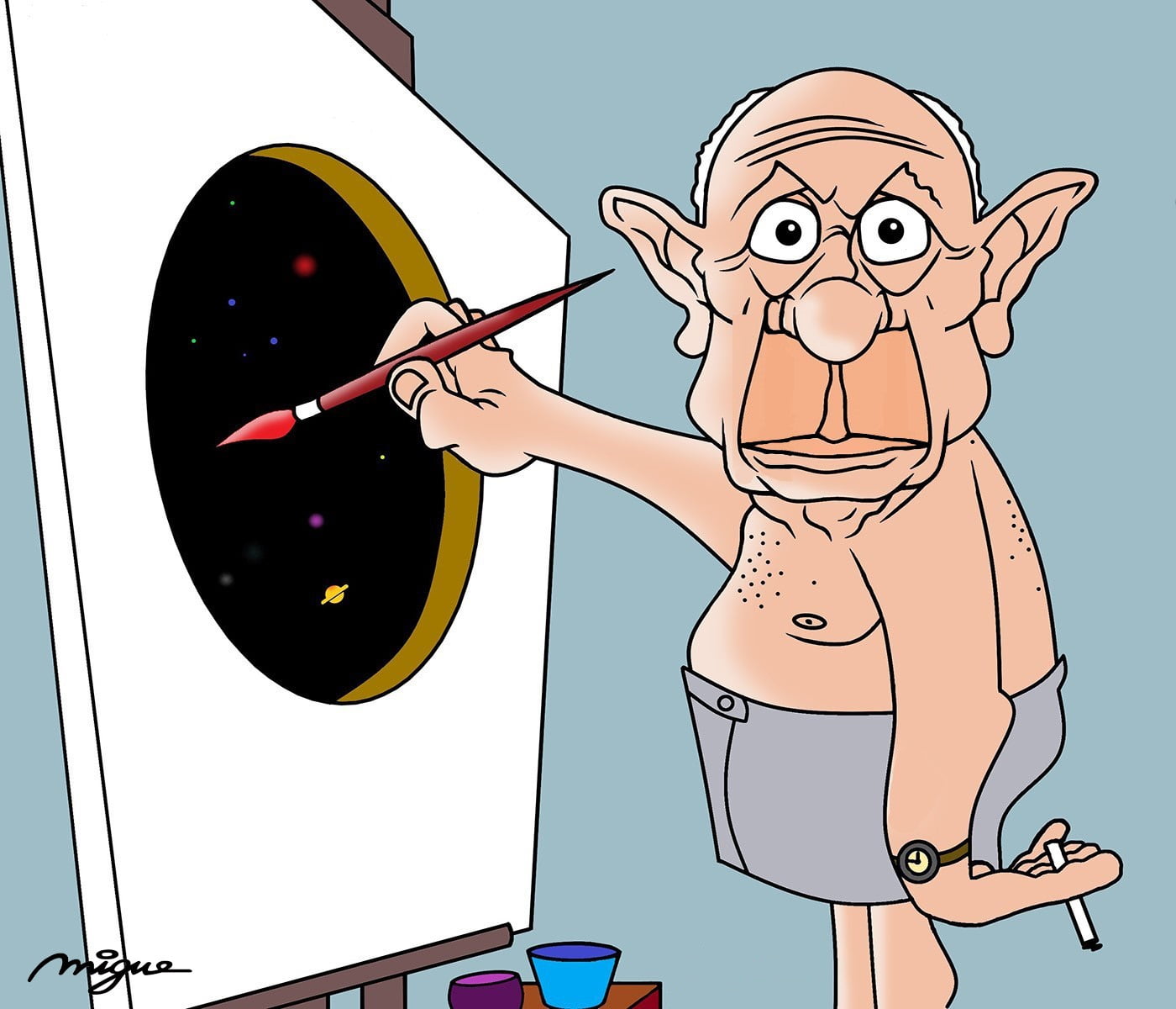 Caricature Of Pablo Picasso - Toons Mag