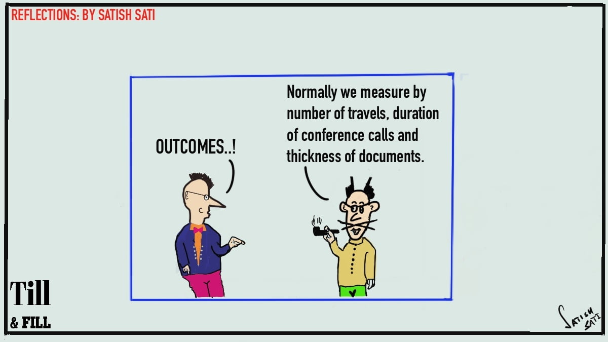 Cartoon On Business Outcomes. - Toons Mag