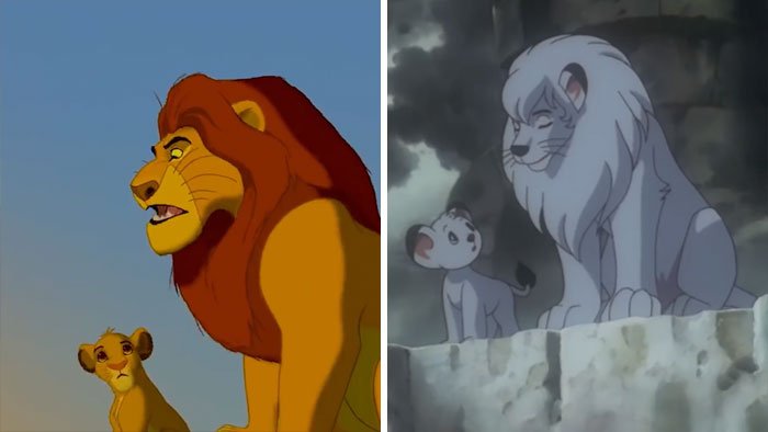 Kimba VS Simba Side By Side Comparison - Toons Mag
