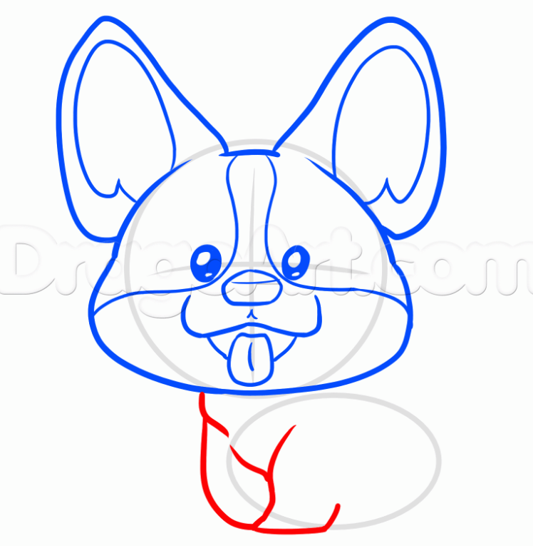 How To Draw A Corgi Dog, Easy Drawing Tutorial, 7 Steps - Toons Mag