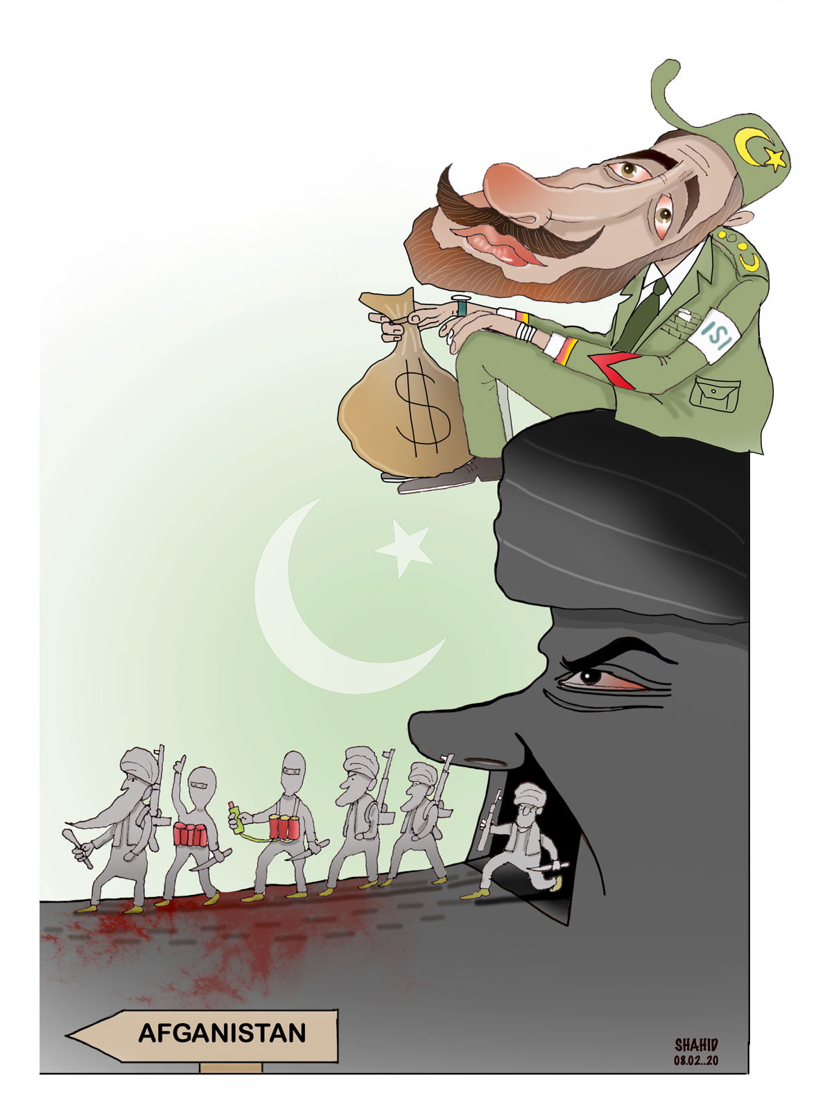 Pakistani Politician Cartoon