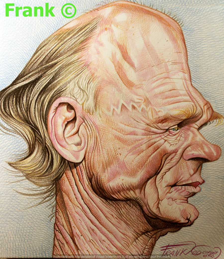 Caricature Of Ed Harris, Pencils On Paper By Frank - Toons Mag