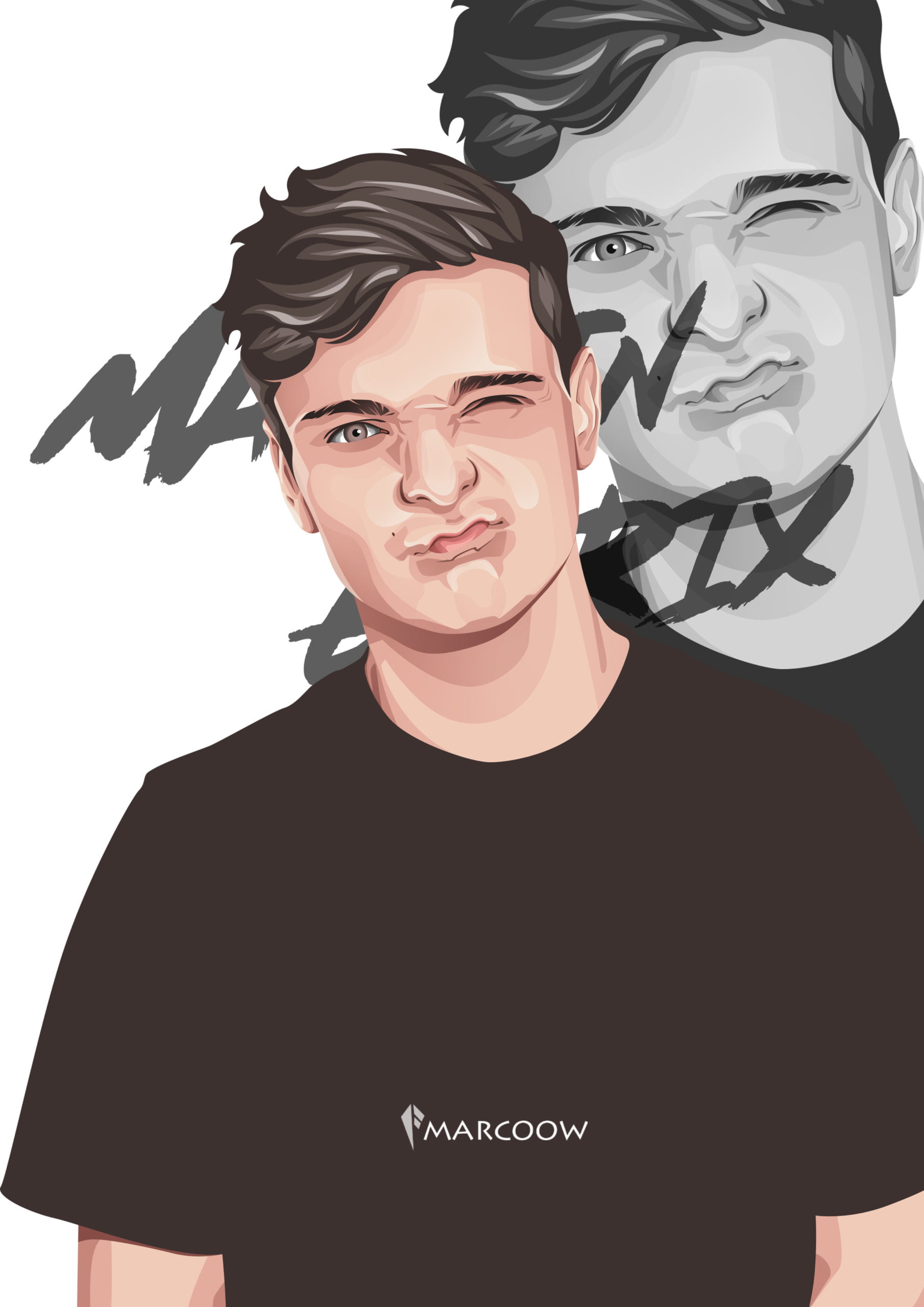 Martin Garix Cartoon Potrait Caricature Avatar - Toons Mag