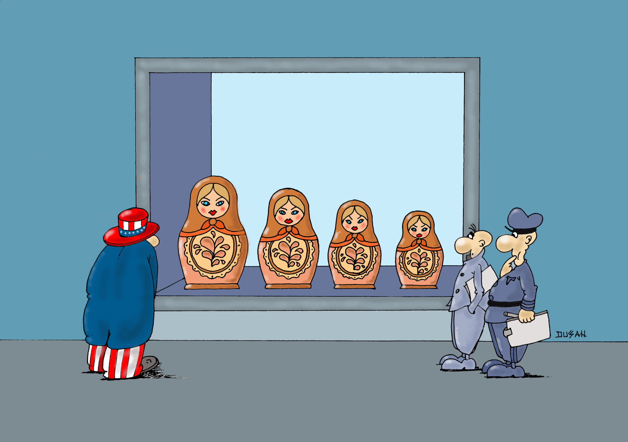 Uncle Sam's Dilemme - Toons Mag