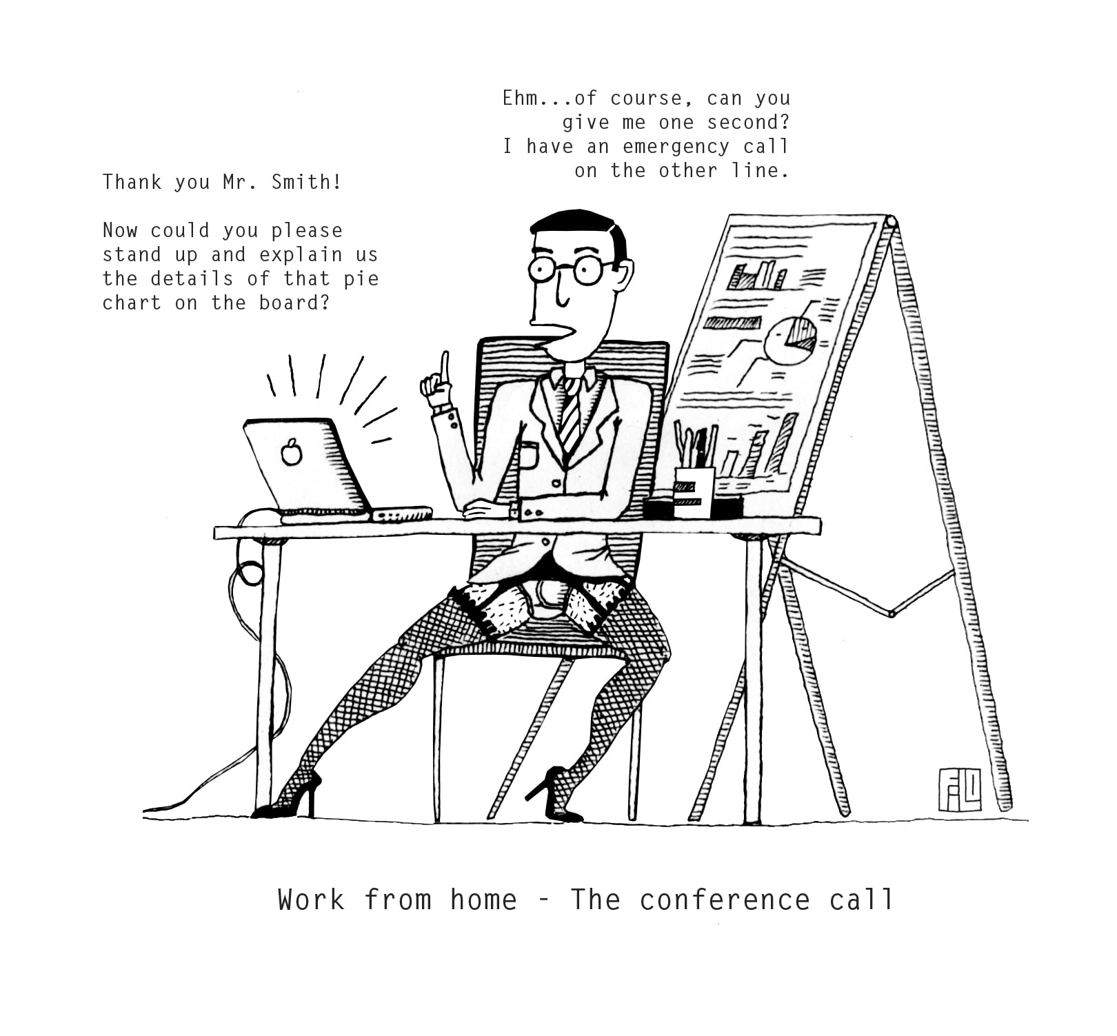Conference Call Cartoon