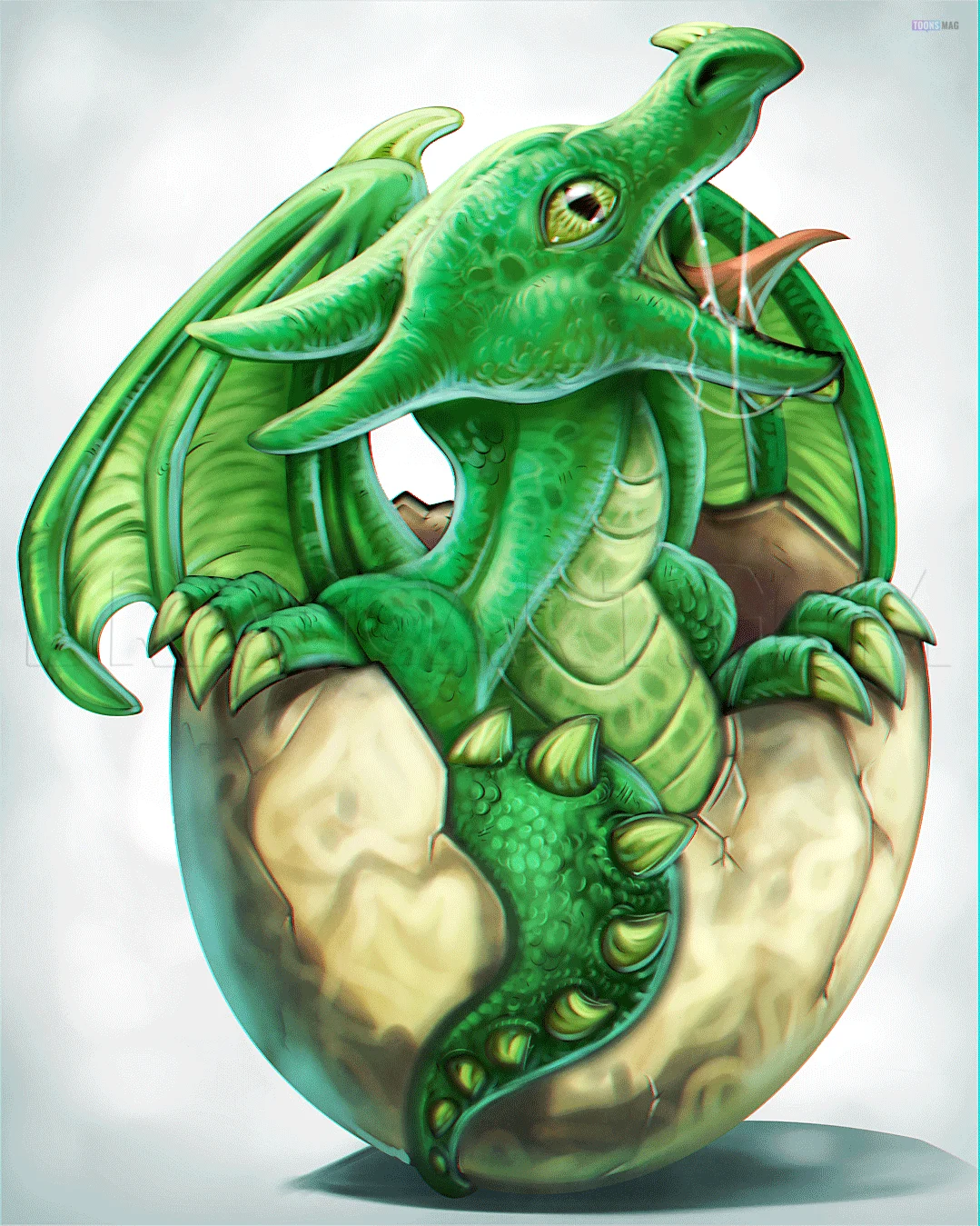 How To Draw A Realistic Dragon Head Step By Step