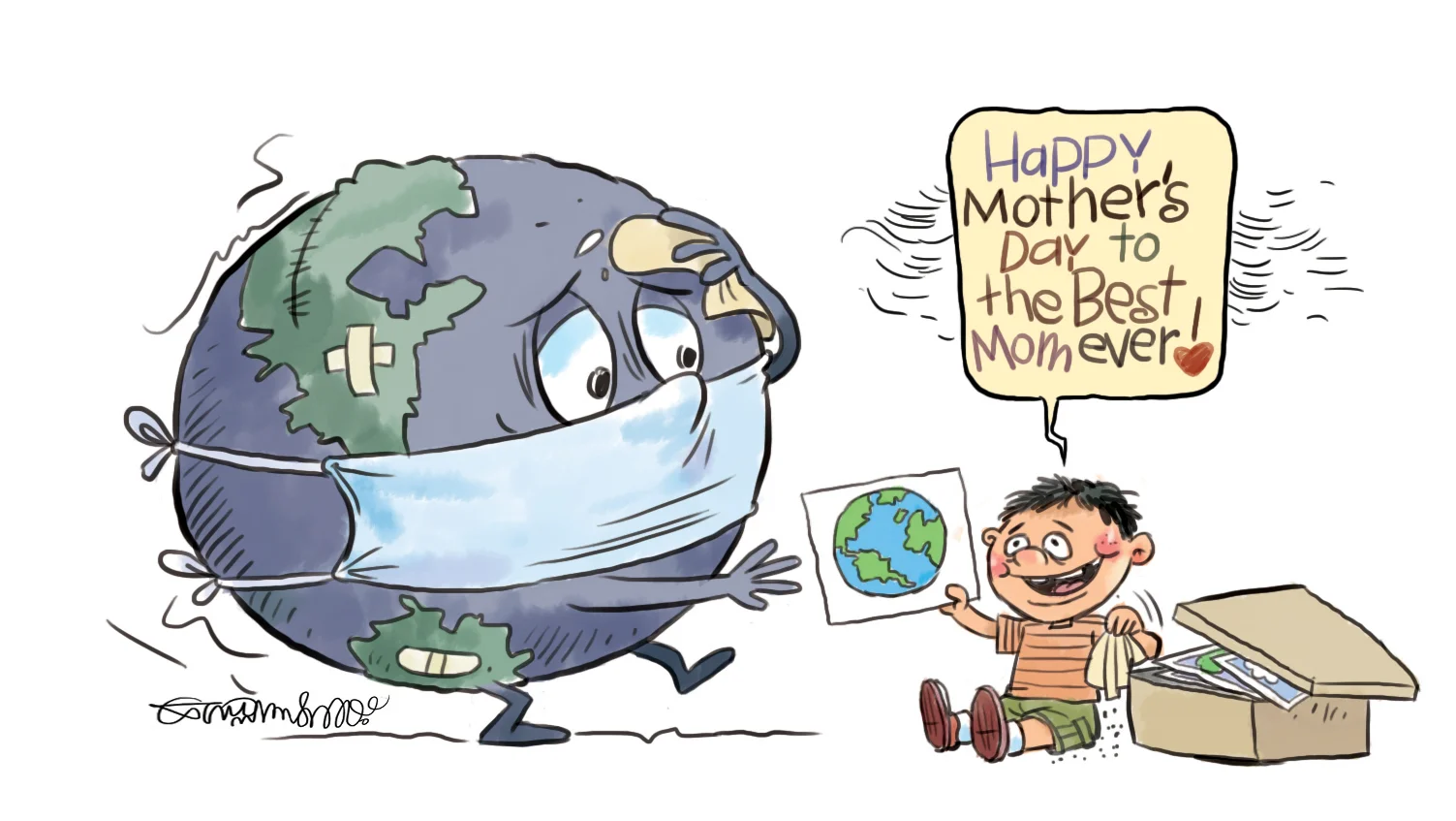 Mother Nature Cartoon