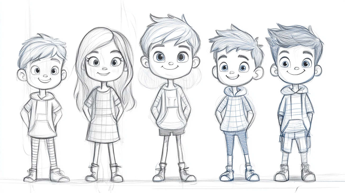 Little Kids Cartoon Drawing Little Kids Cartoon Drawing