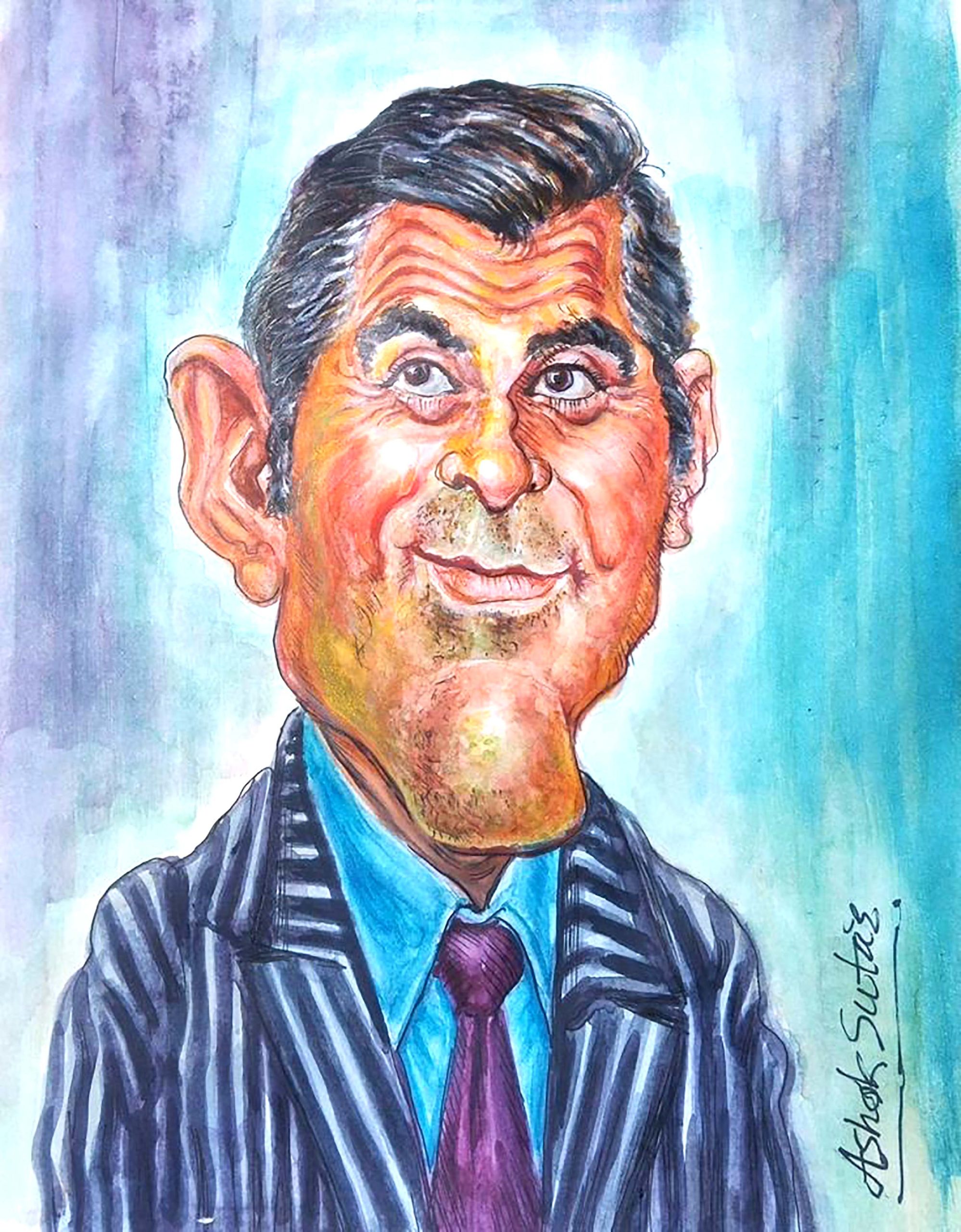 Caricature Of George Clooney - Toons Mag