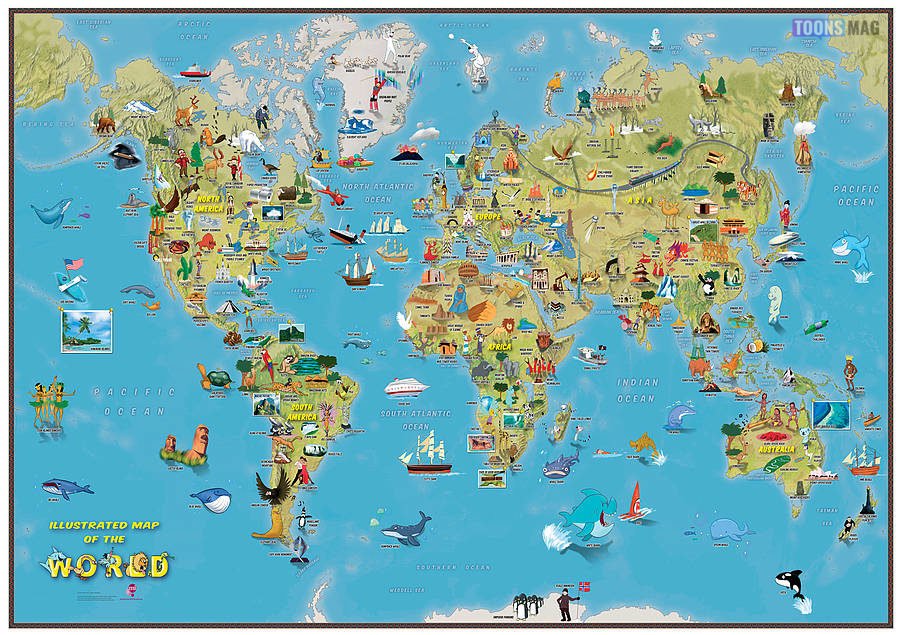 Cartoon Maps Attract The Attention Of Readers! - Toons Mag