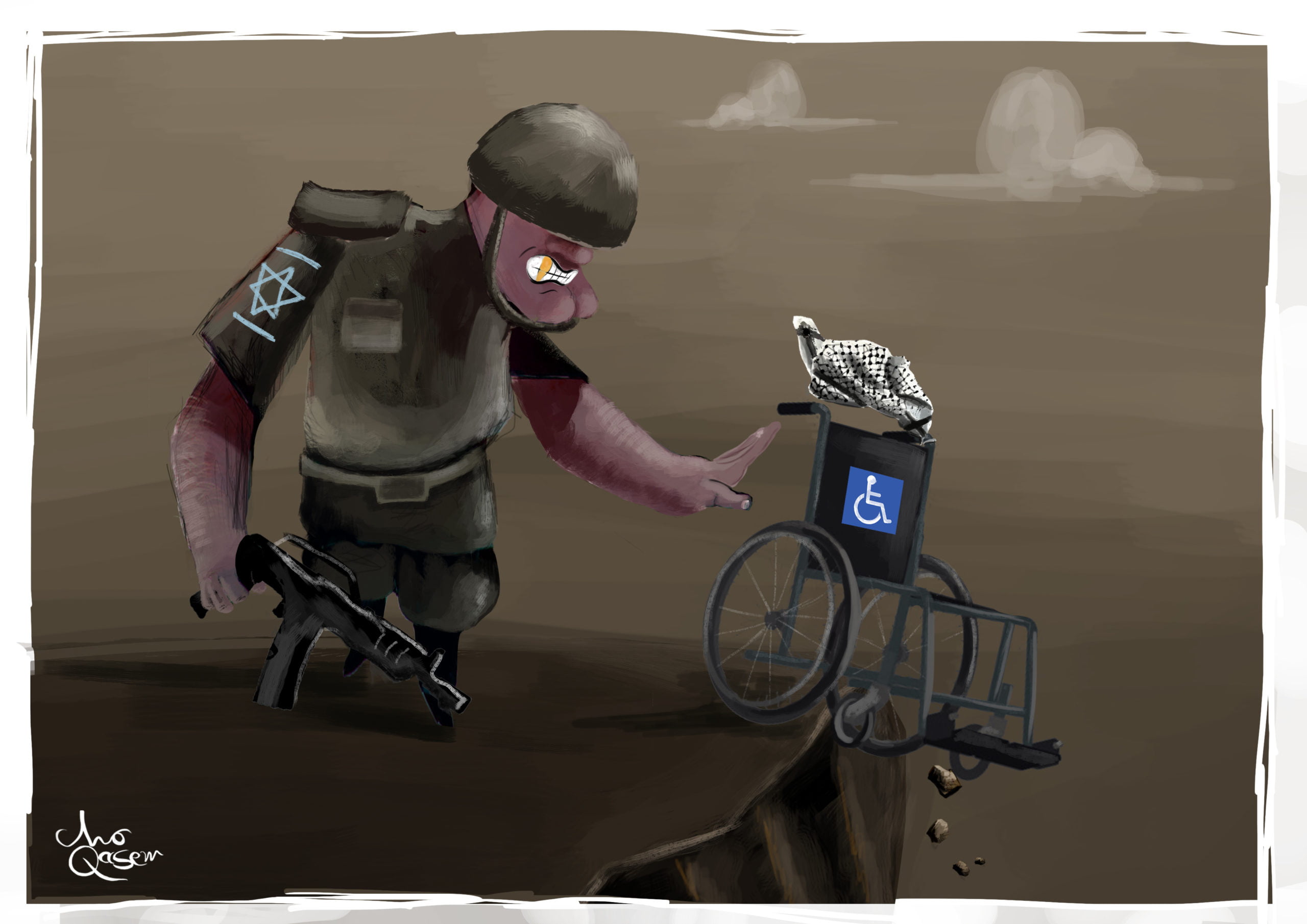 Special Needs Palestinian Iyad Alhalak - Toons Mag