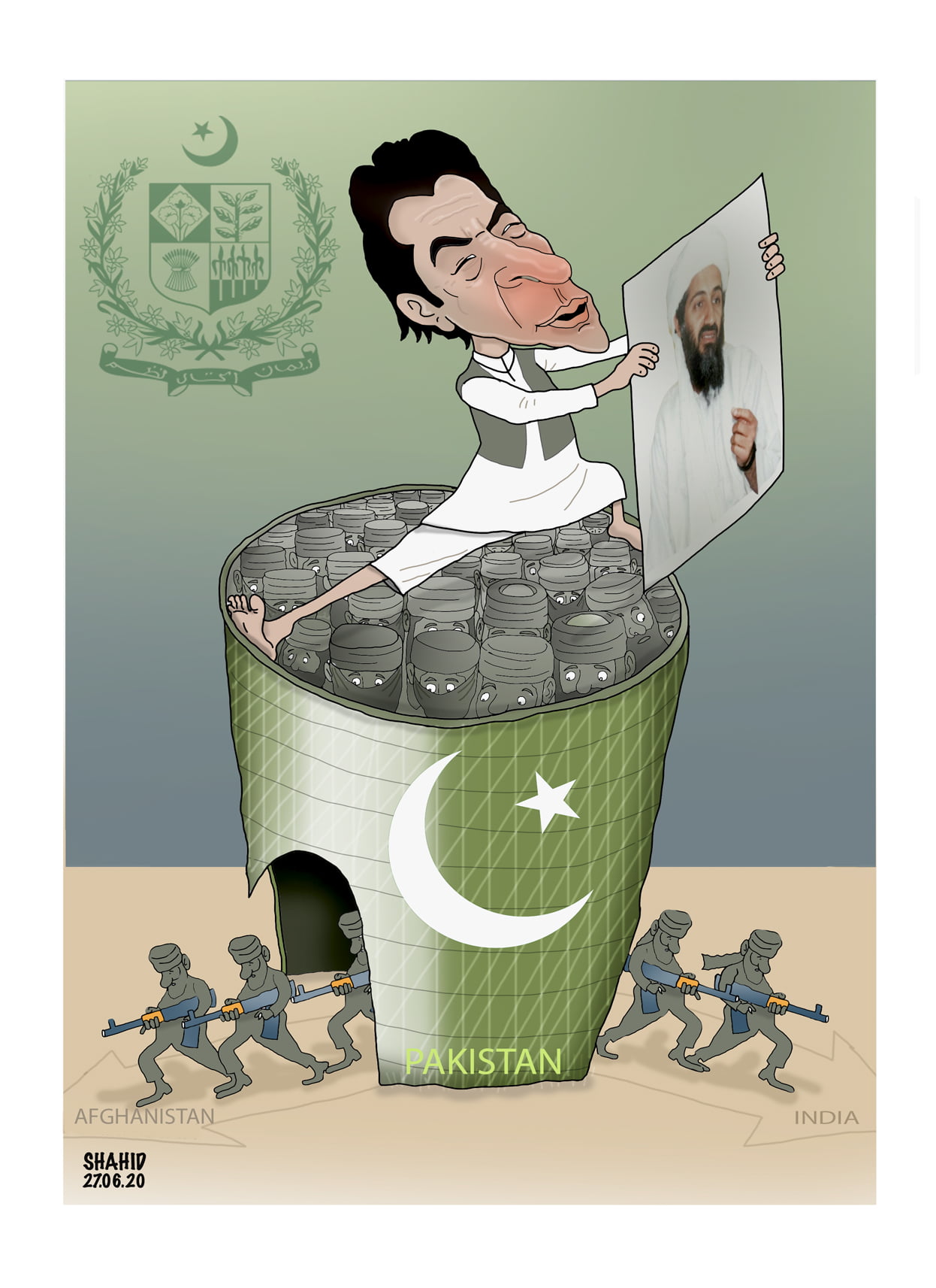 US: PAK Is A Terror Nest, PAK: Bin-Laden Is A Martyr - Toons Mag