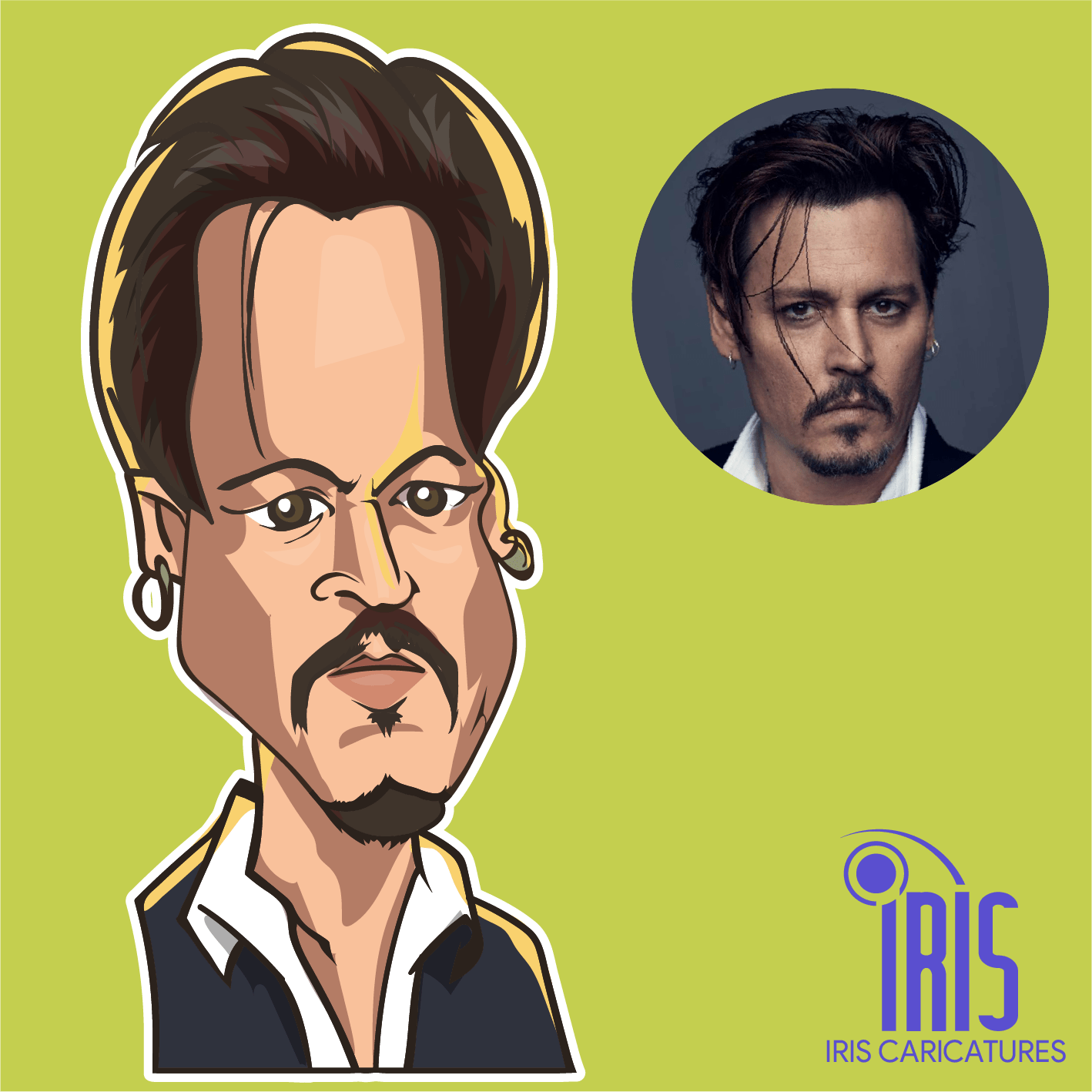 Caricature Of Johnny Depp - Toons Mag