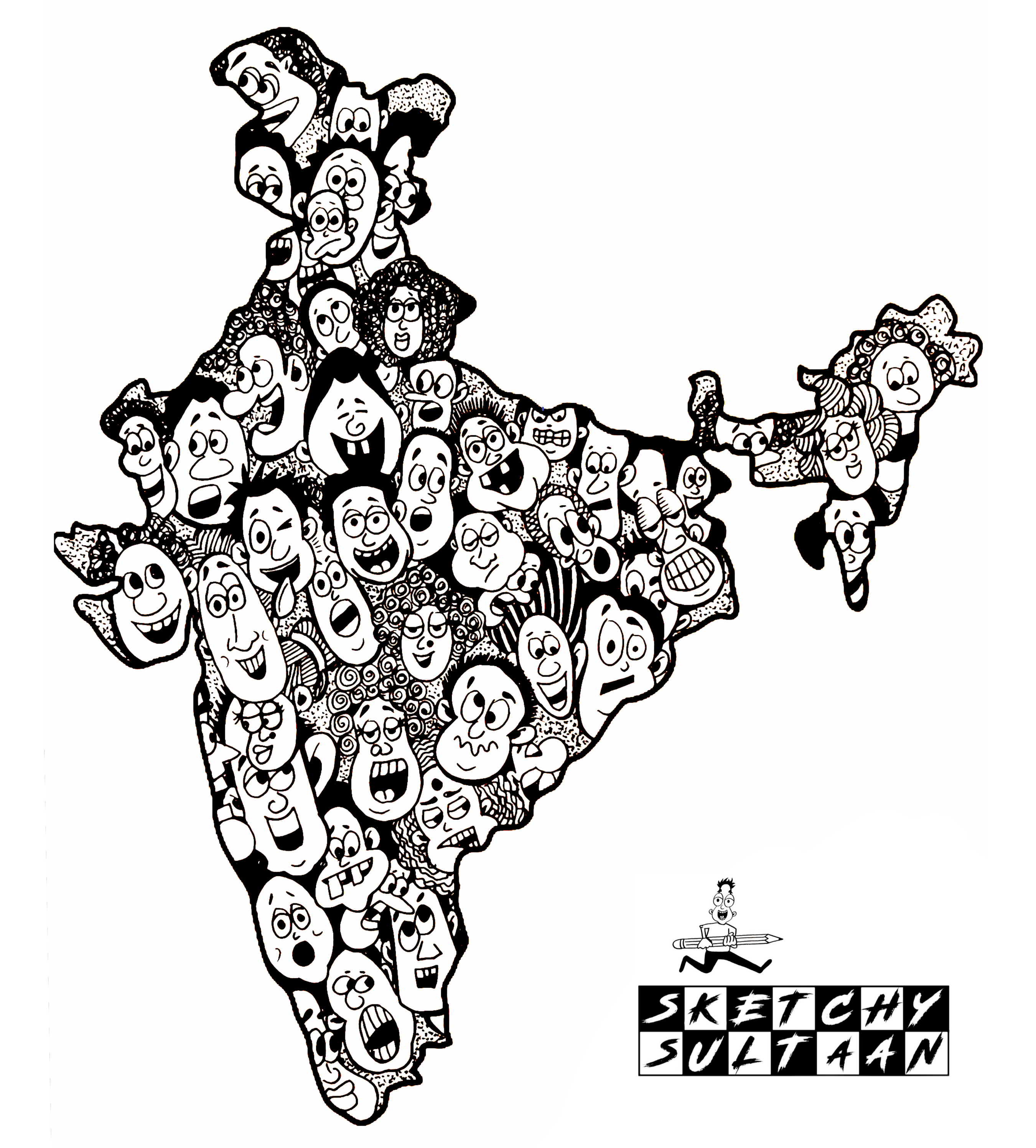 Sketchy Toons - India - A Land Of Diversity - Toons Mag