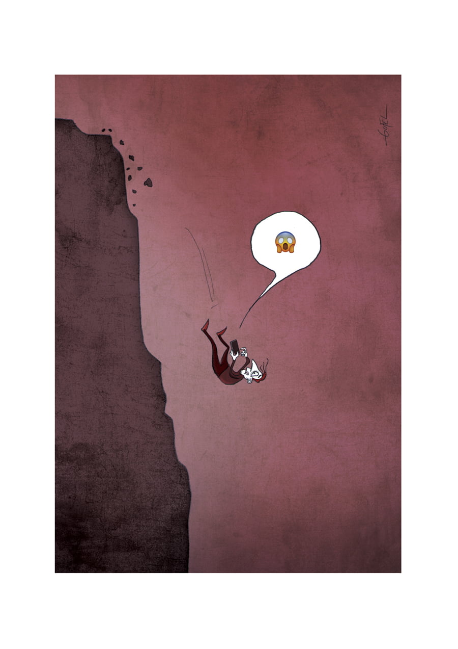 The Fall Of Technology Addiction - Toons Mag