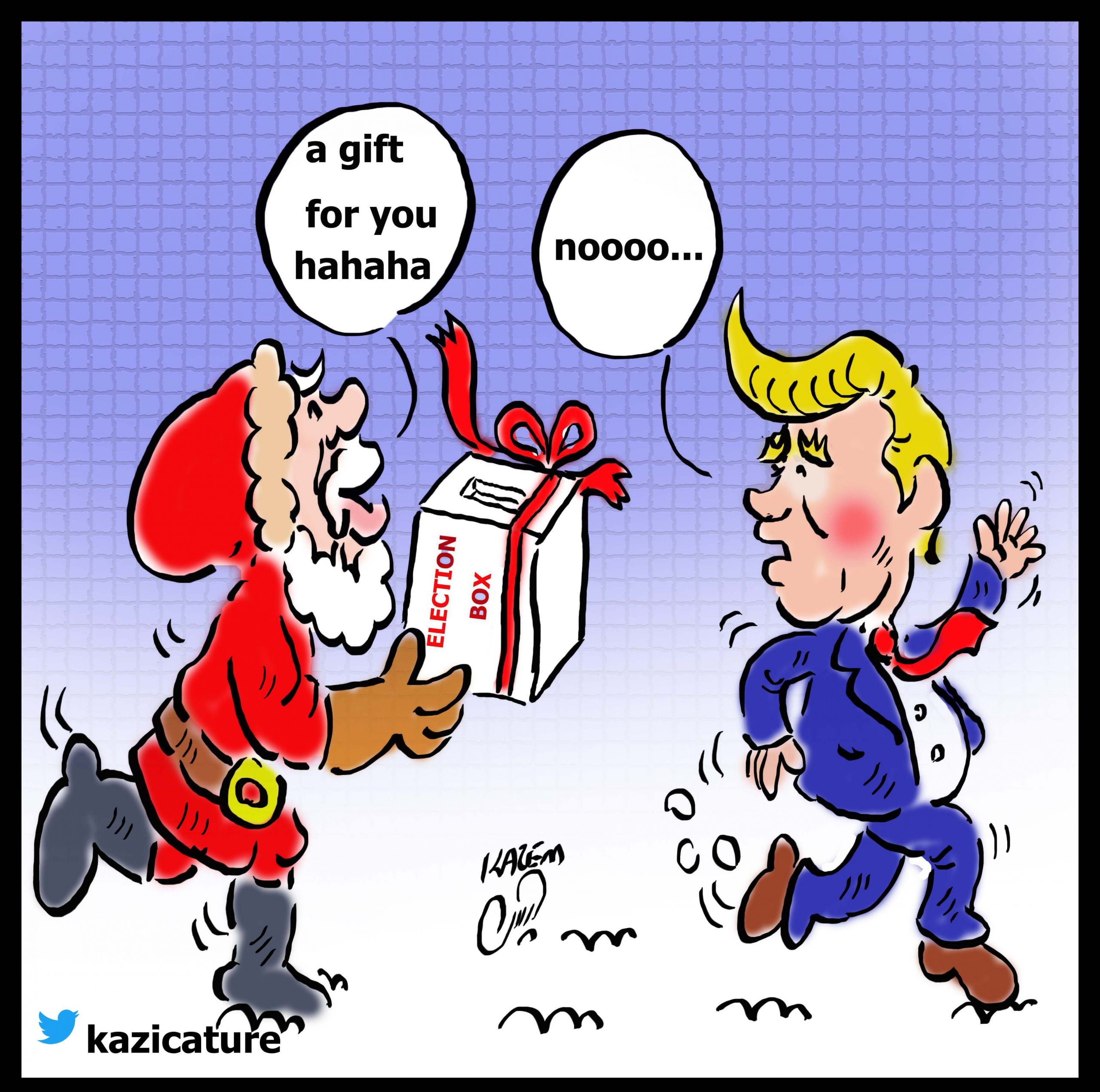Santa Claus And Trump - Toons Mag