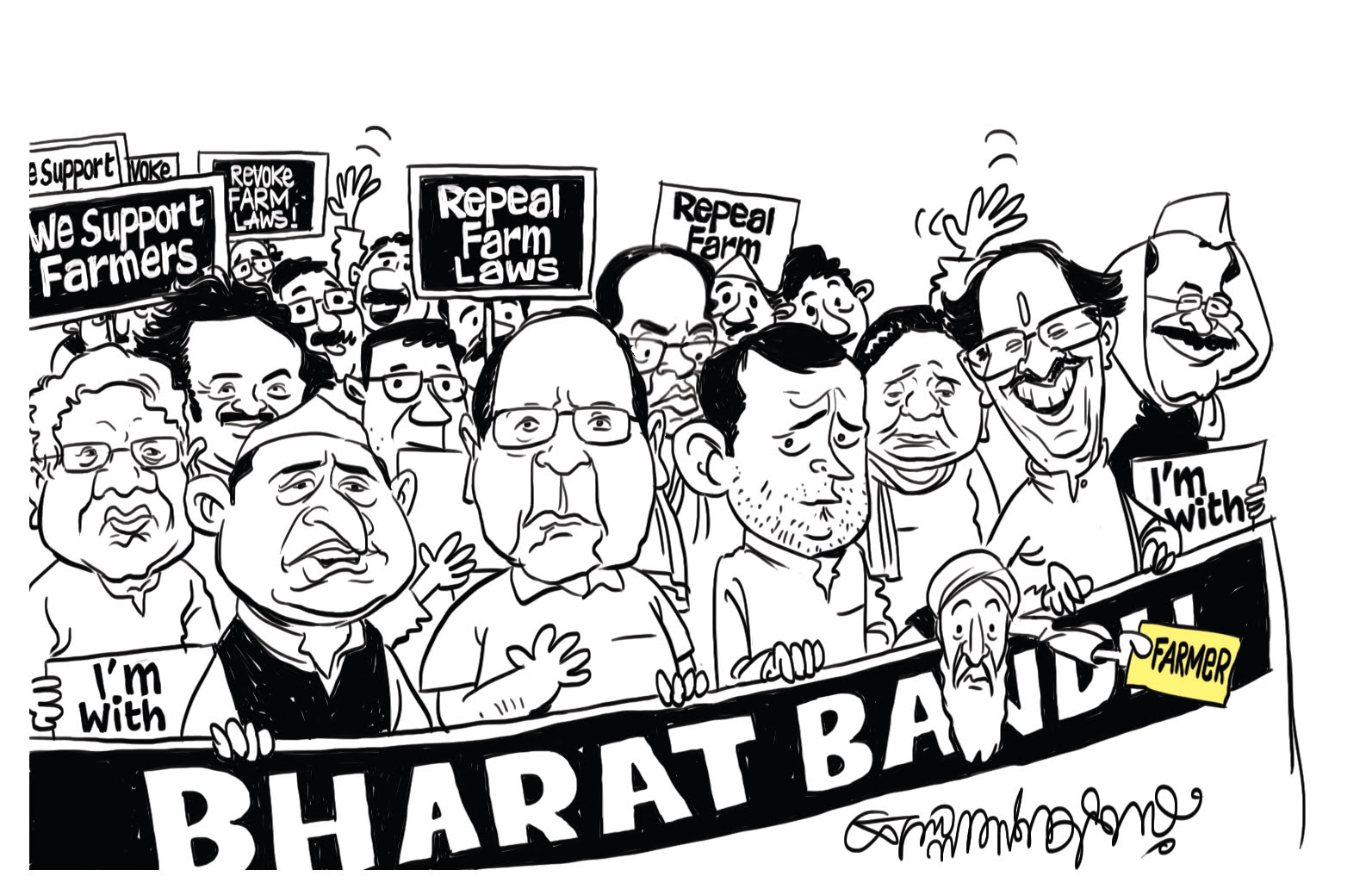 Solidarity With Farmers In India - Toons Mag