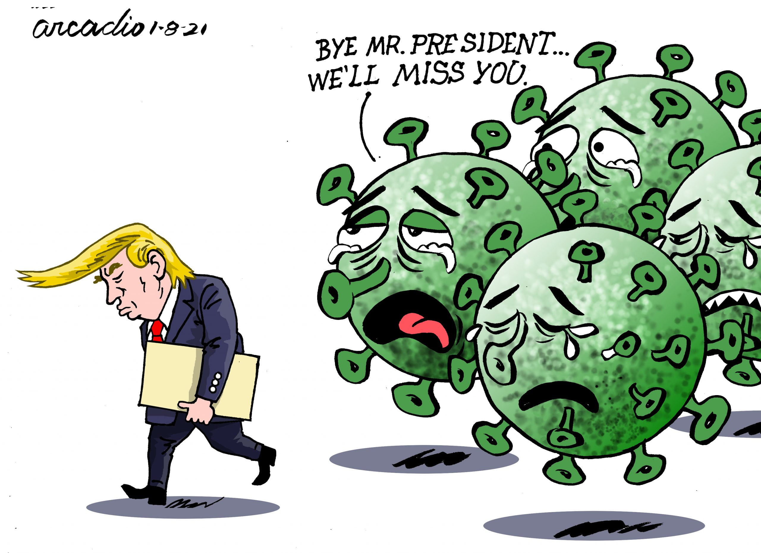 Bye, Bye Mr. President Trump - Toons Mag