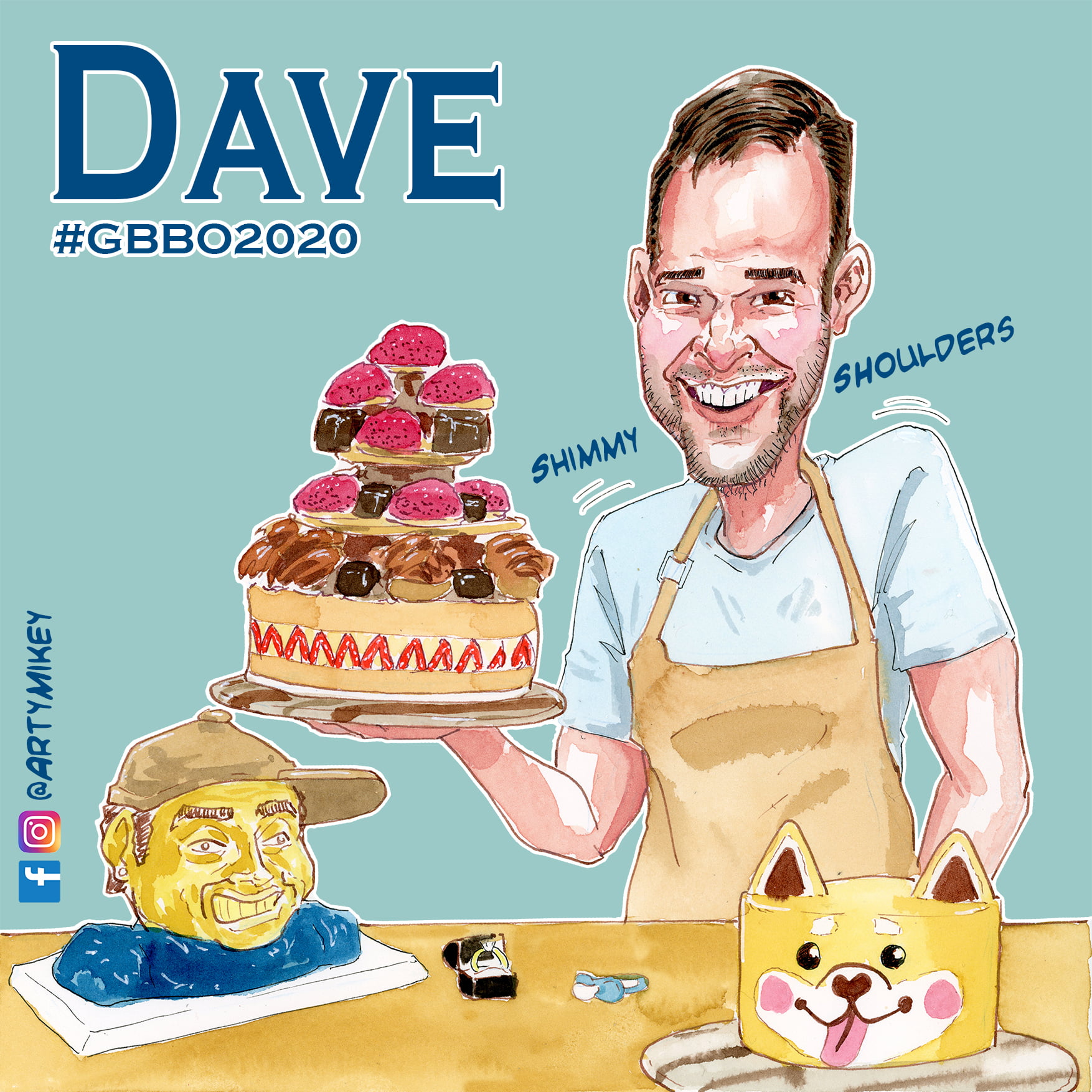 Dave From The Great British Bake Off 2020 - Toons Mag