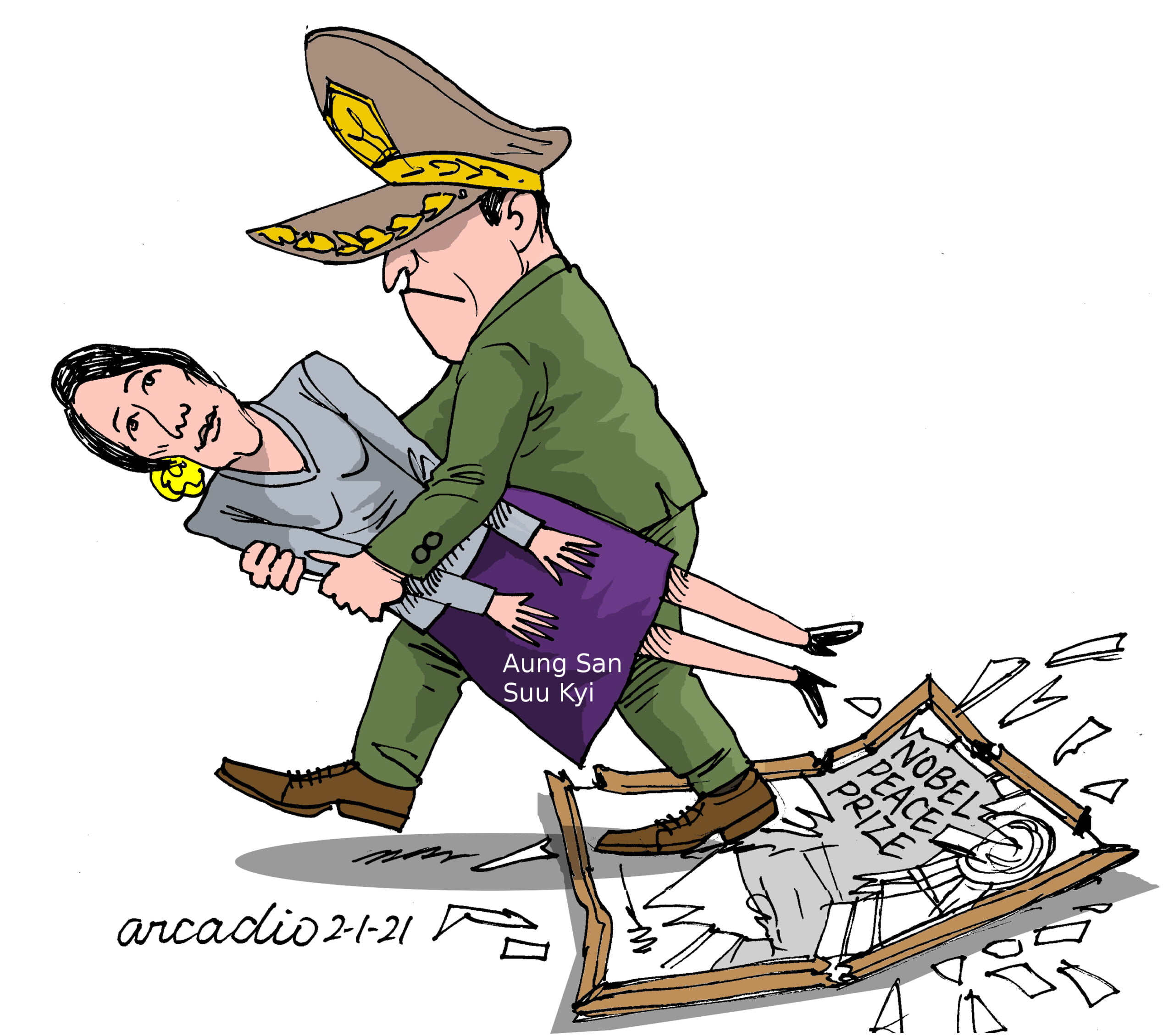 Military Coup In Myanmar - Toons Mag