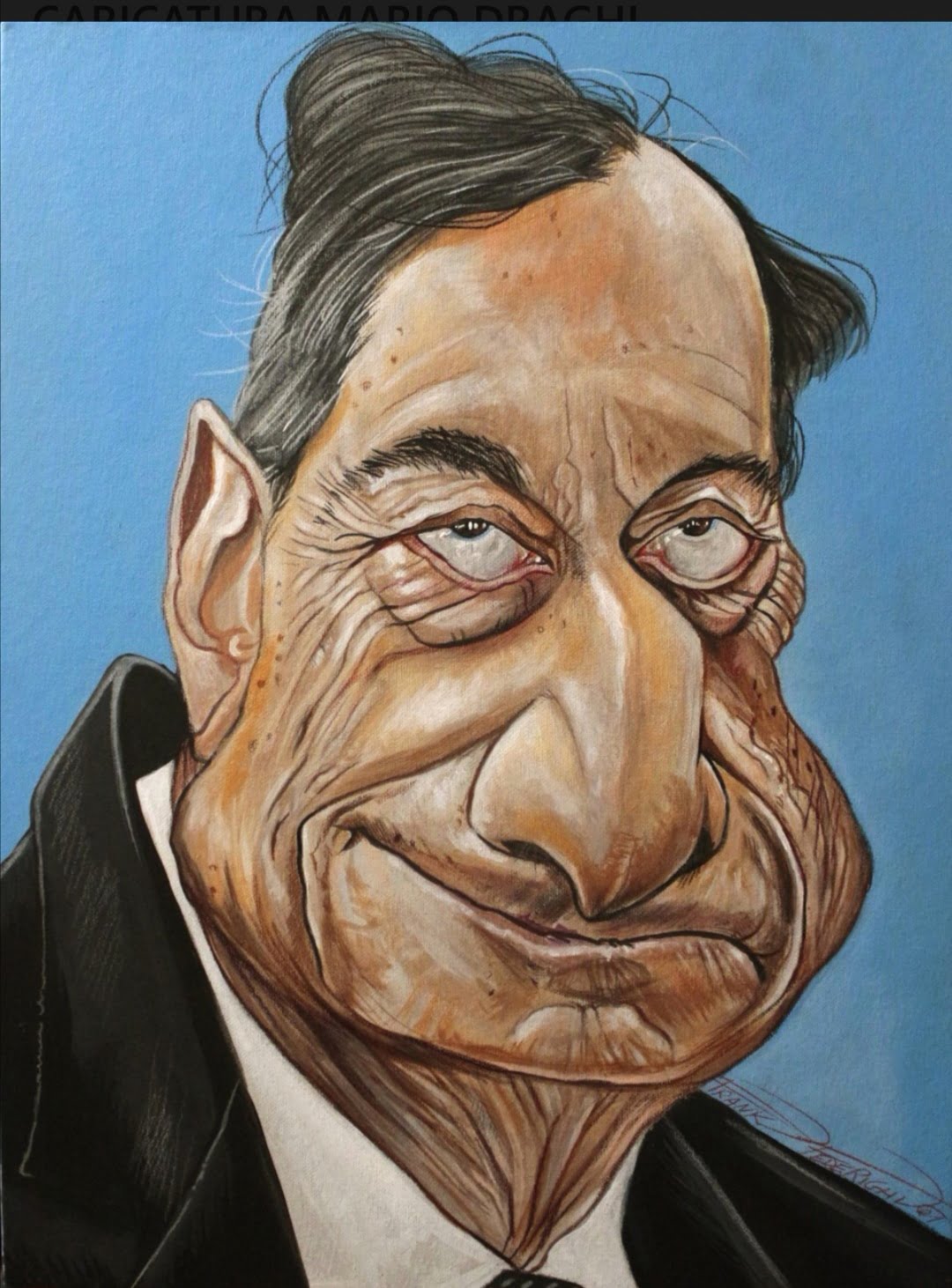 Caricature Of Mario Draghi - Toons Mag