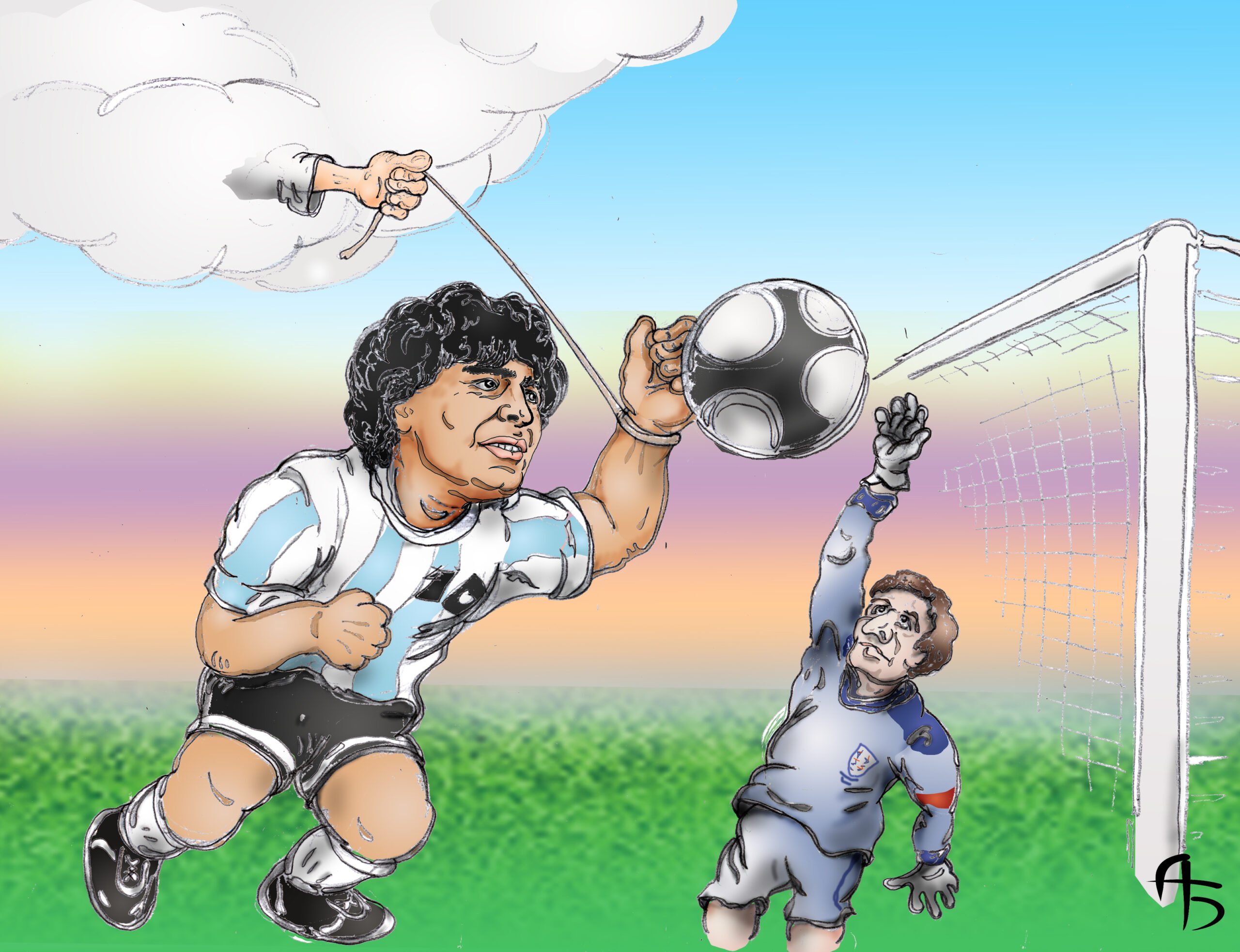 Hand God Maradona at Joseph Park blog