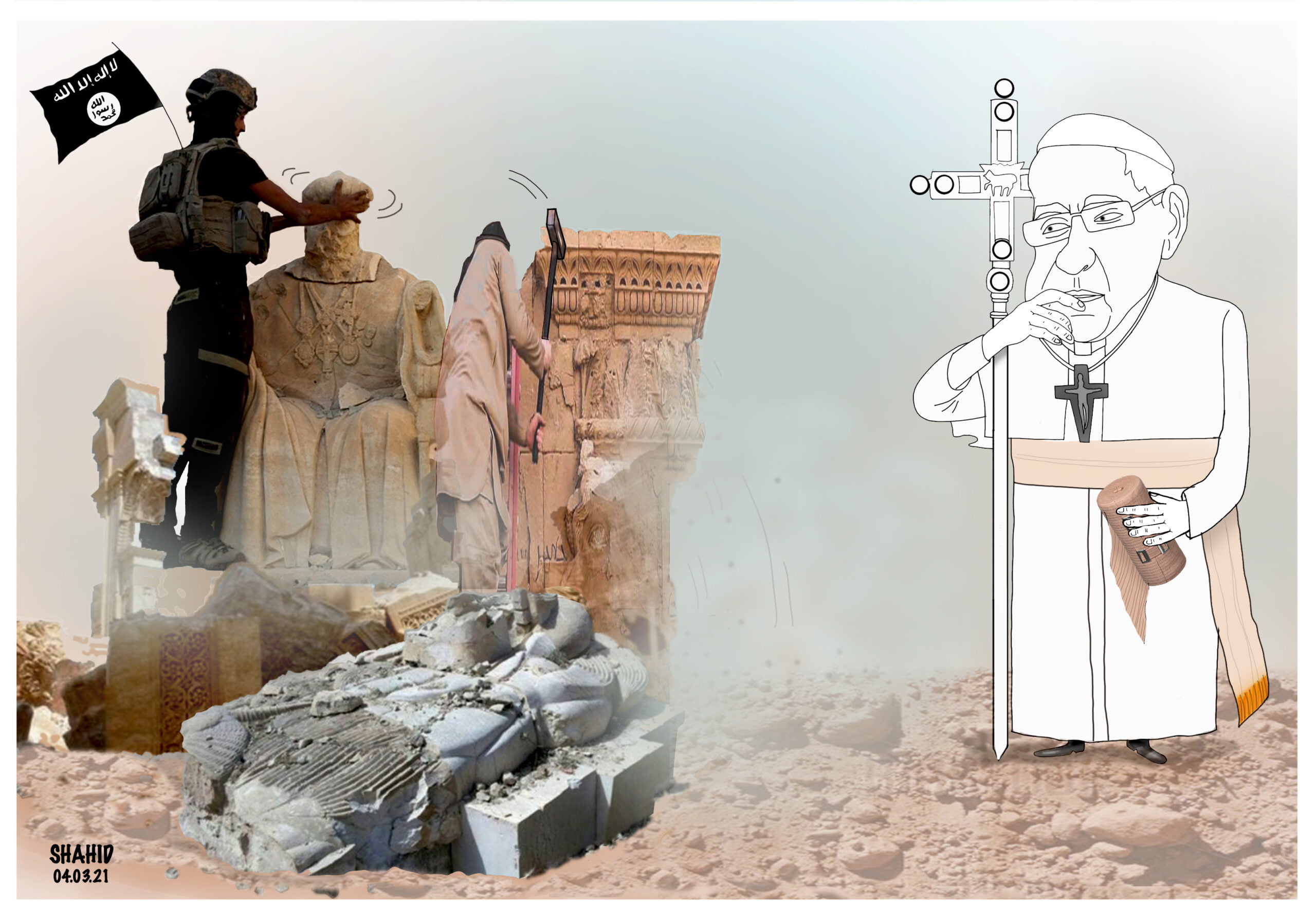 Pope Is Visiting Iraq ! - Toons Mag