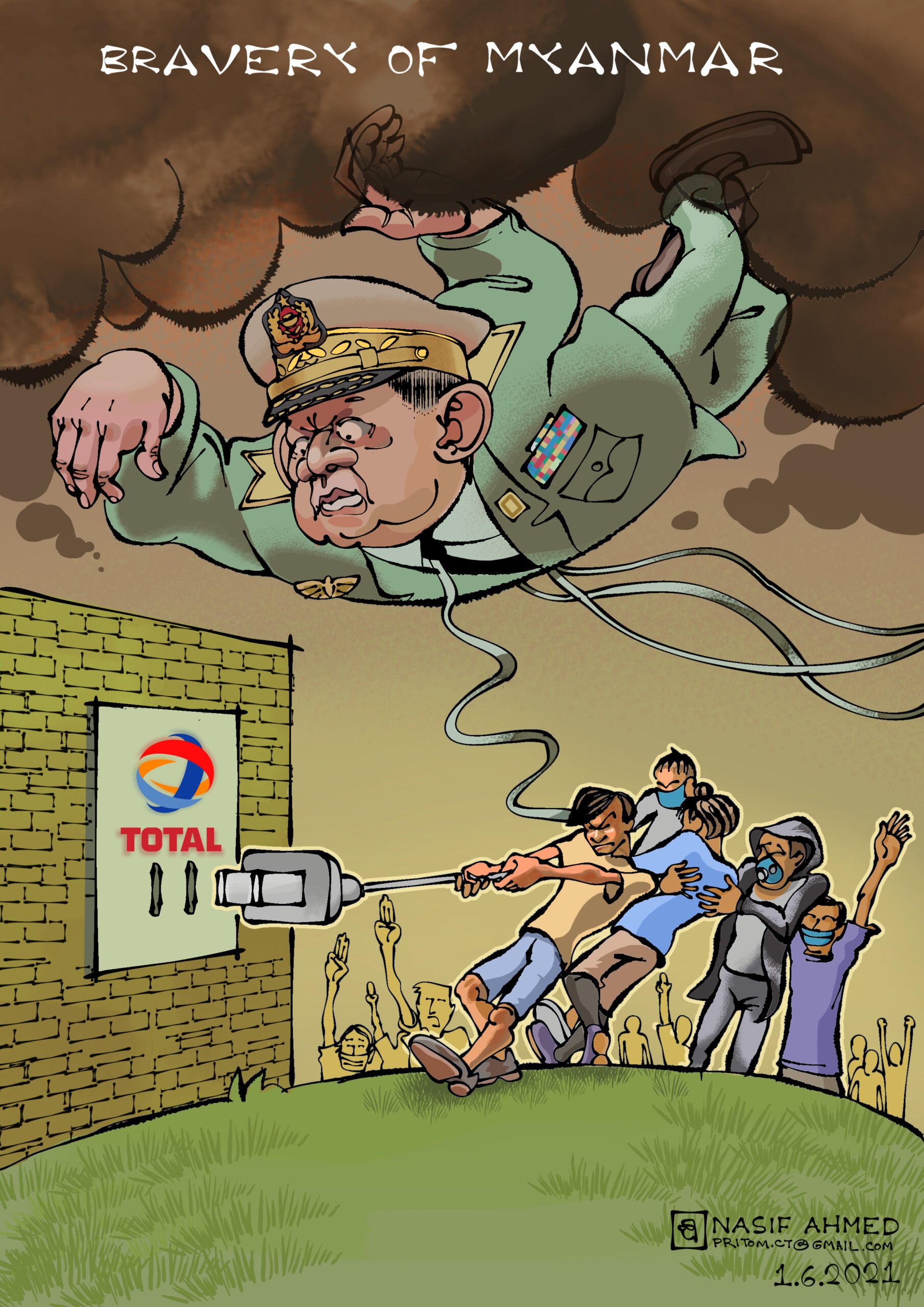 Bravery Of Myanmar - Toons Mag