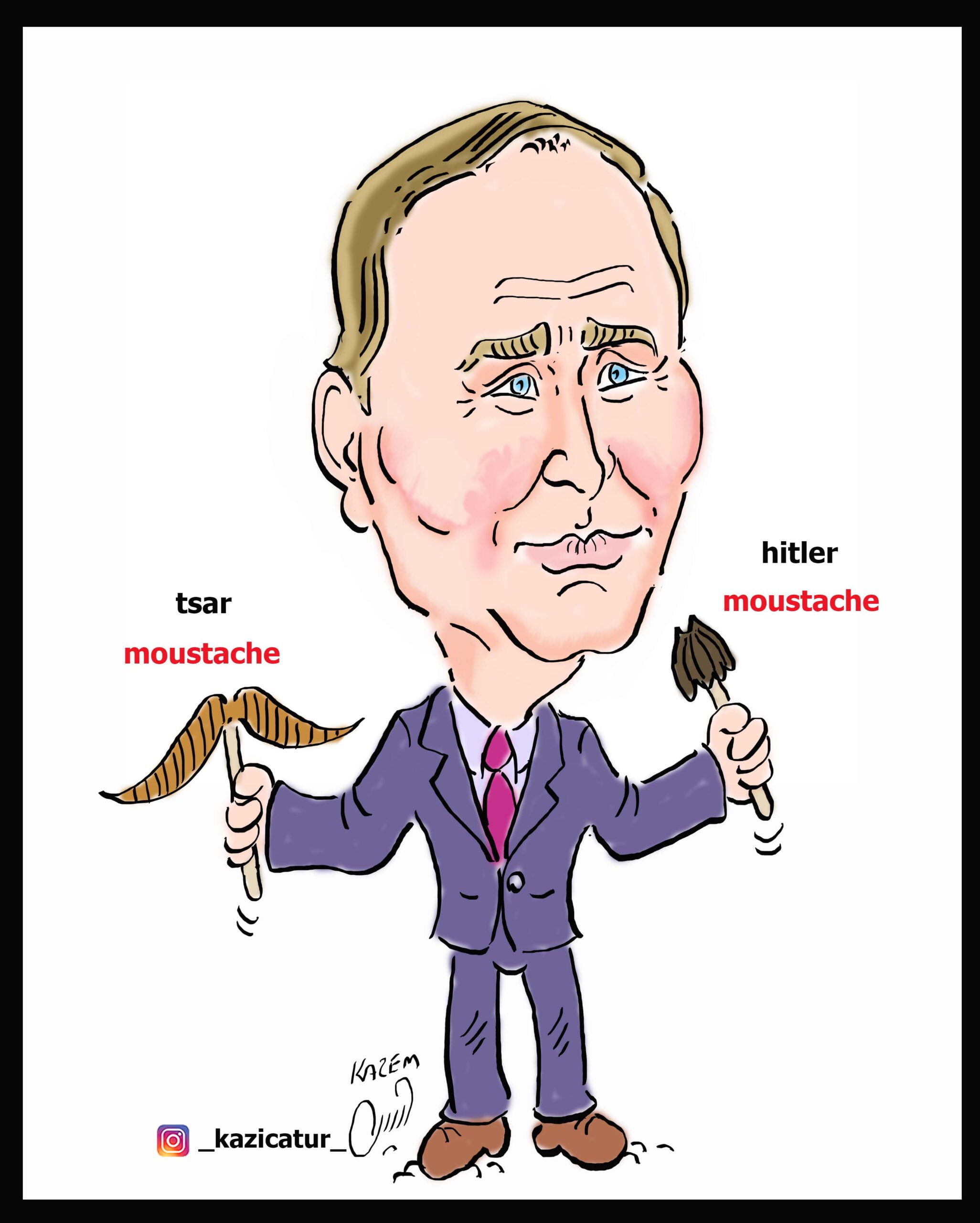 Tsar Moustache Or Hitler Moustache - Toons Mag