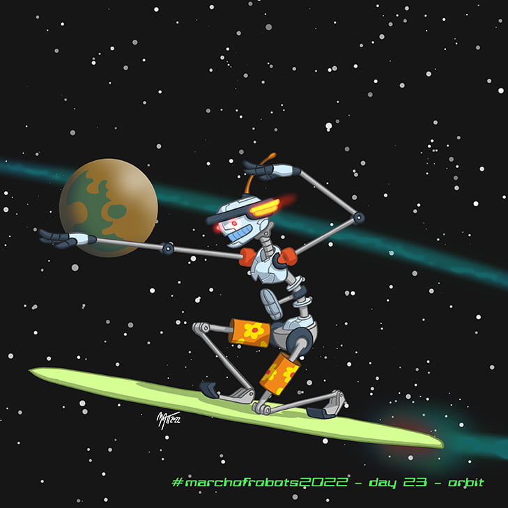 March Of Robots 2022 - Day 23 - Orbit - Toons Mag