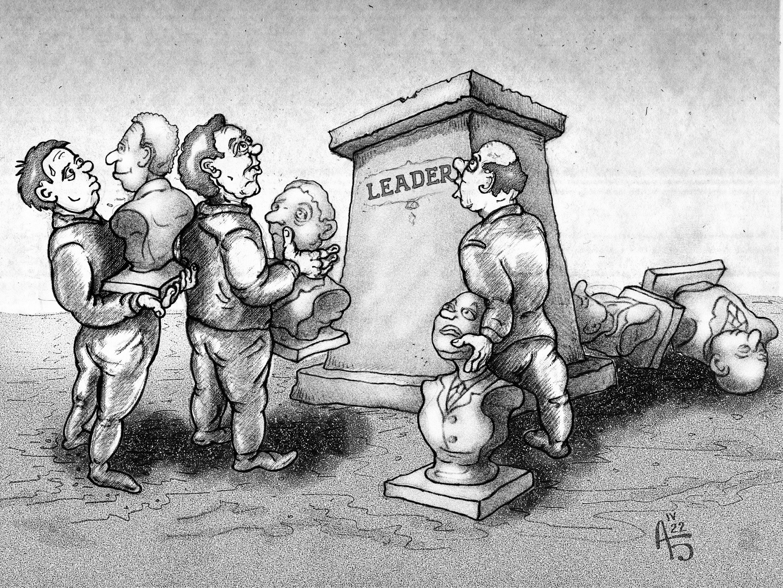 Statue Of The Leader - Toons Mag