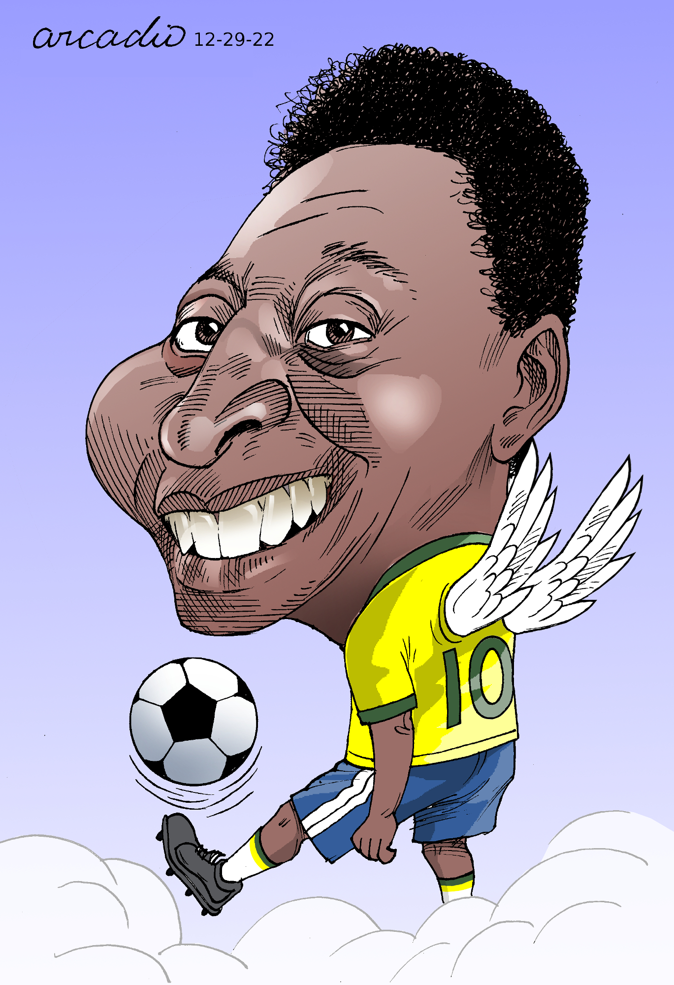 O Rei Pelé. - Toons Mag