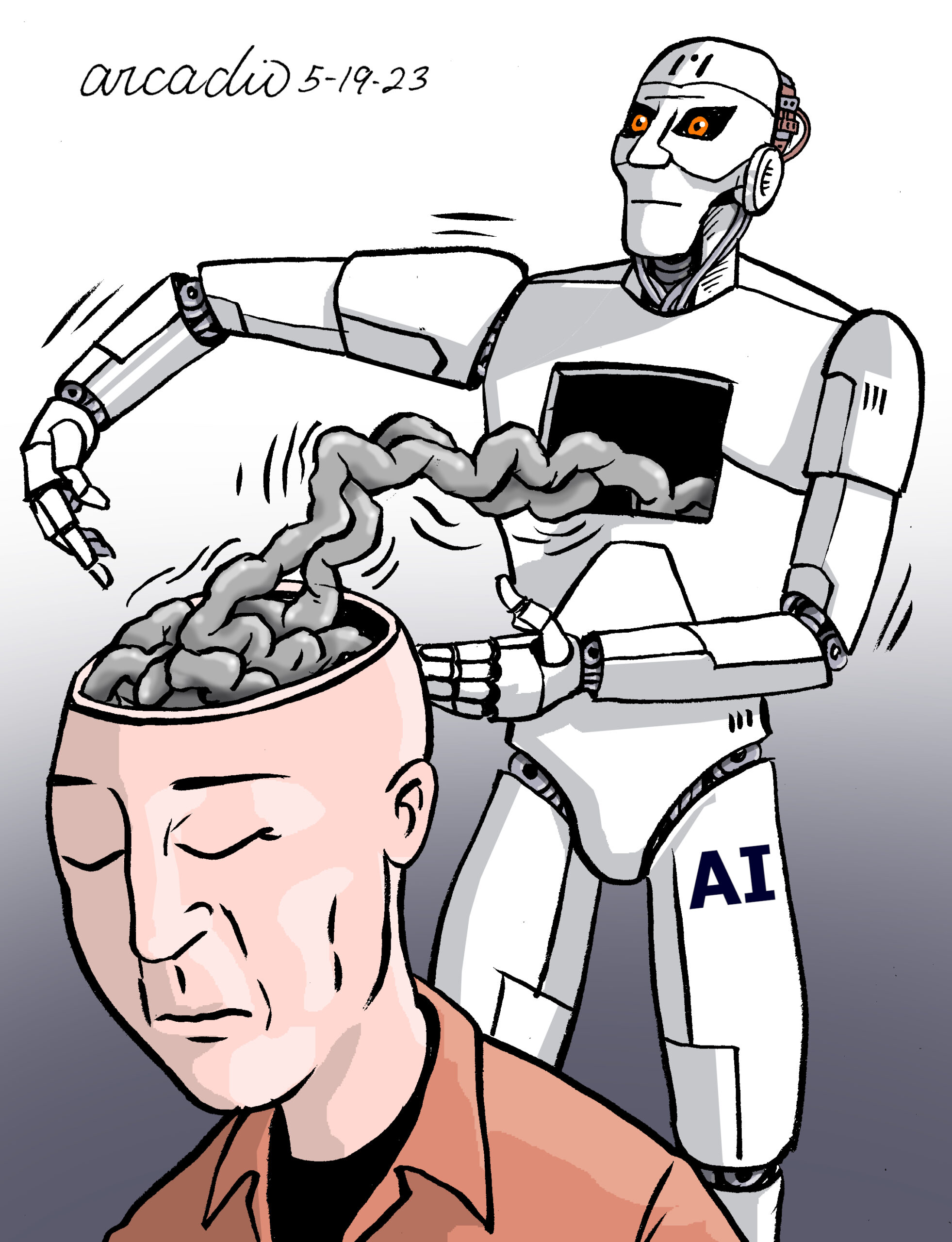 AI And The Human Brain. - Toons Mag