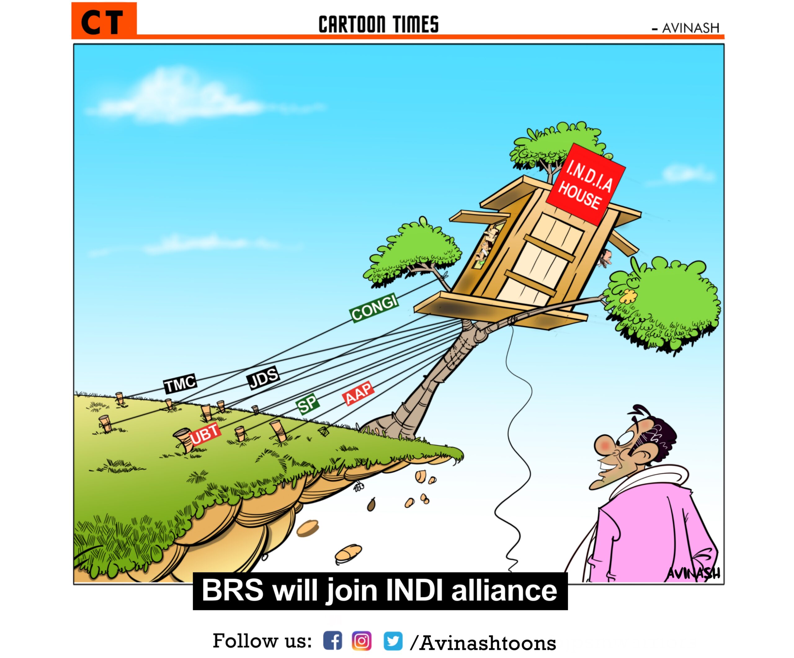 India's Unstable Alliances: The Fallen Treehouse - Toons Mag