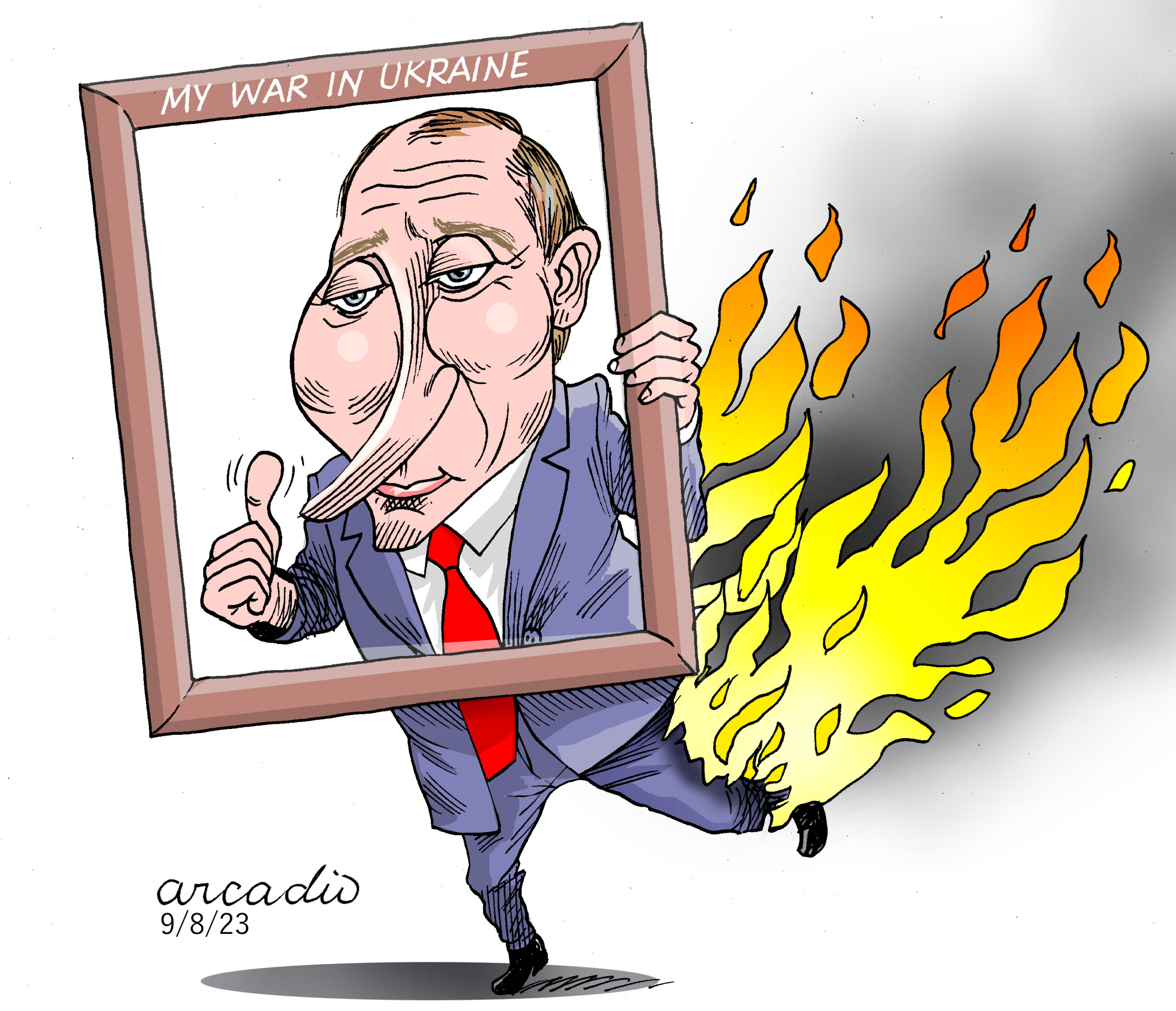 Putin's Photo Frame: The Ukraine Conflict Perspective - Toons Mag
