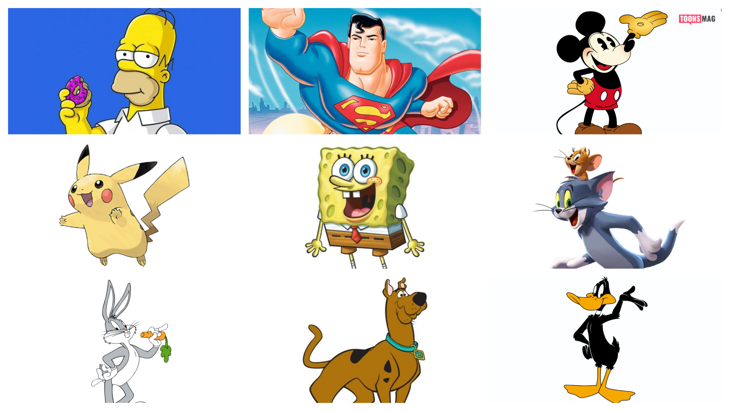 Top 10 Most Iconic Cartoon Characters Of All Time - Toons Mag