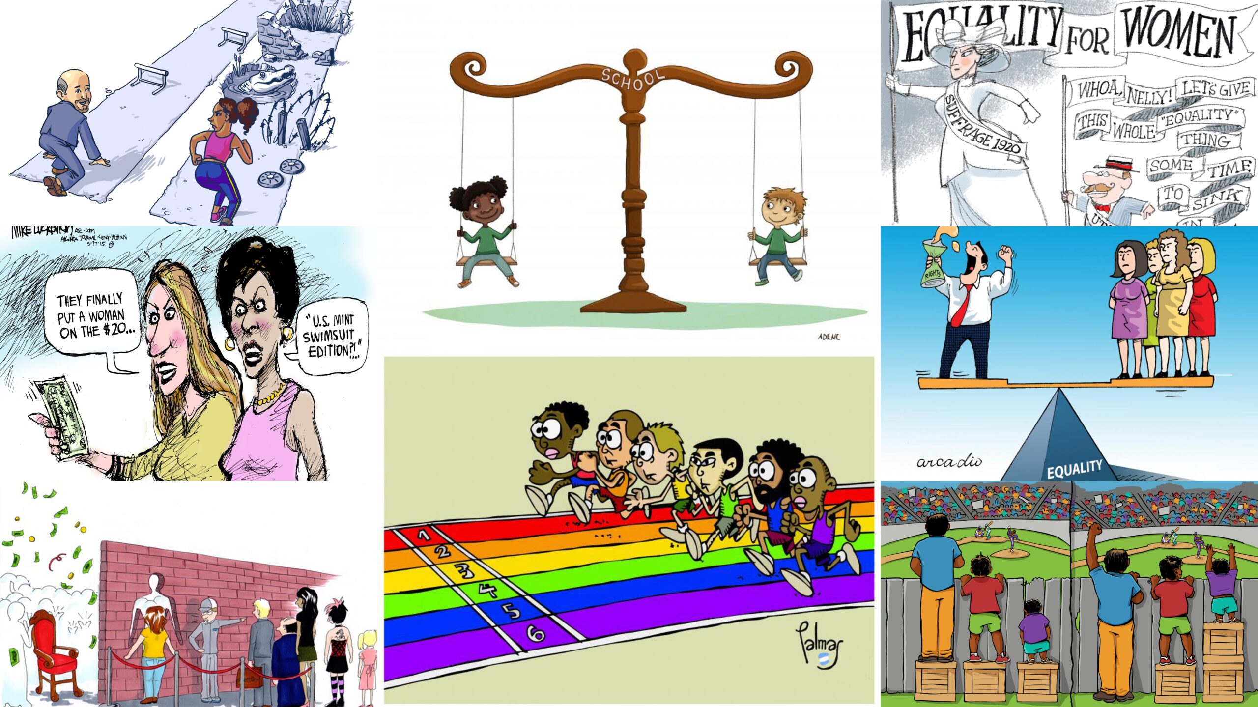30 Creative Cartoon Drawing Ideas To Promote Equality: Sketching ...