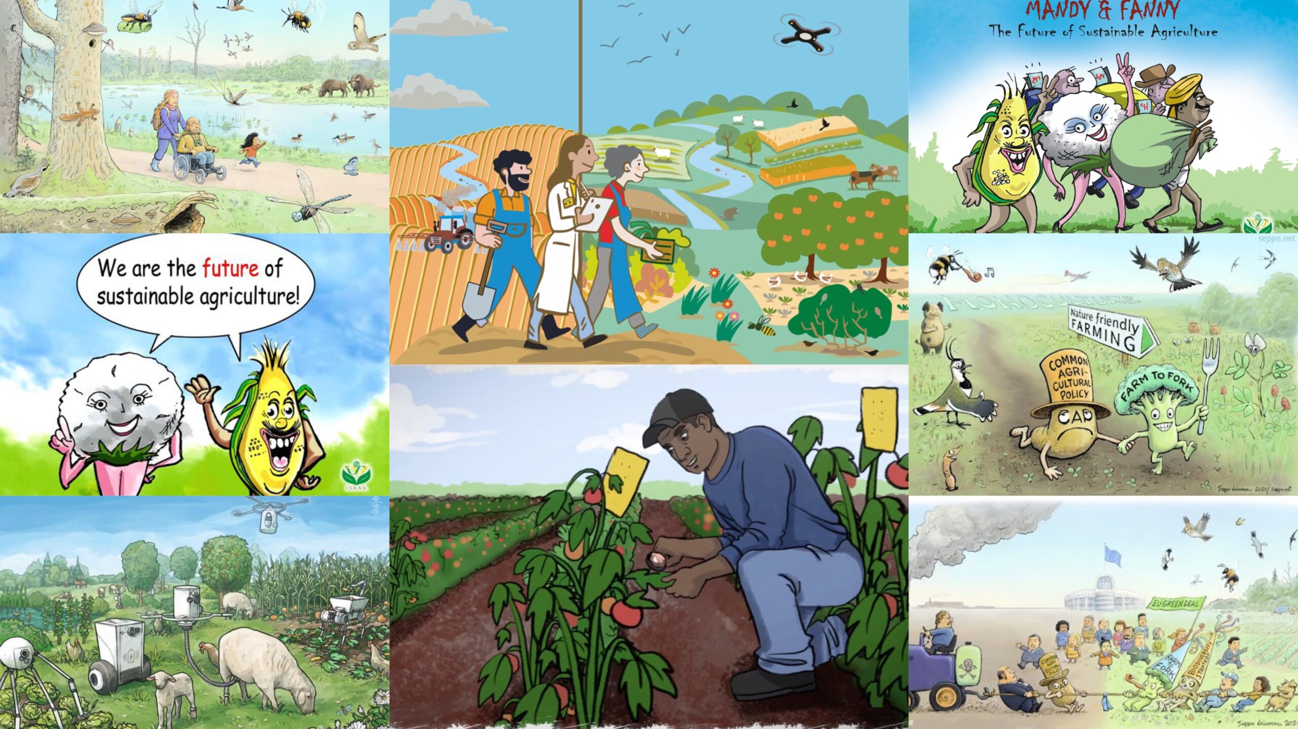 30 Unique Cartoon Drawing Ideas Inspired By Sustainable Agriculture ...