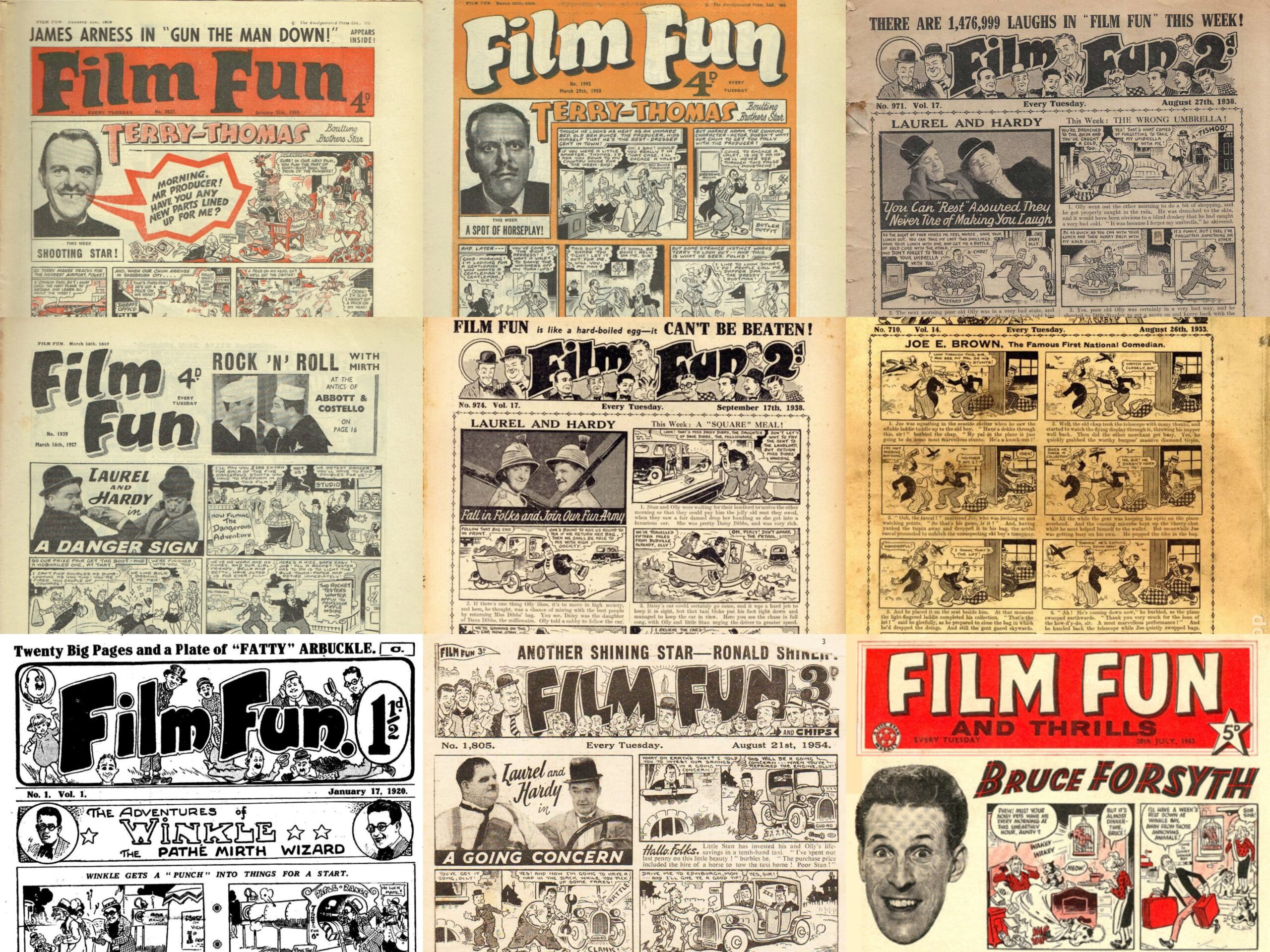 Film Fun (1920 – 1962): A British Celebrity Comics Classic - Toons Mag