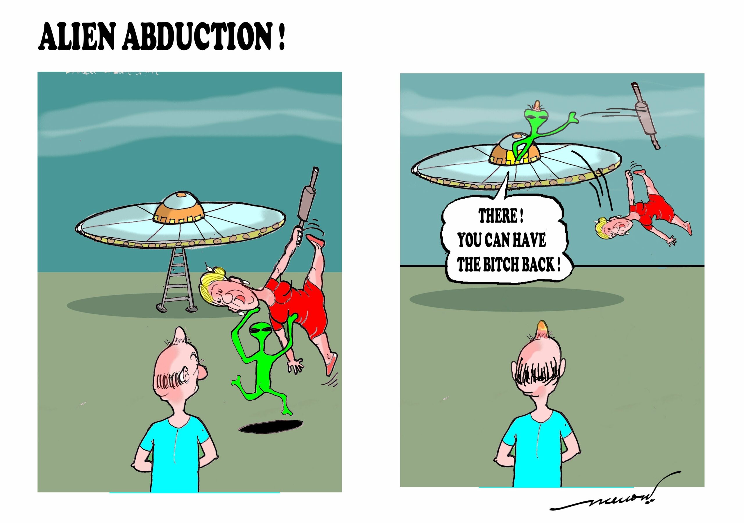 Alien Abduction - Toons Mag