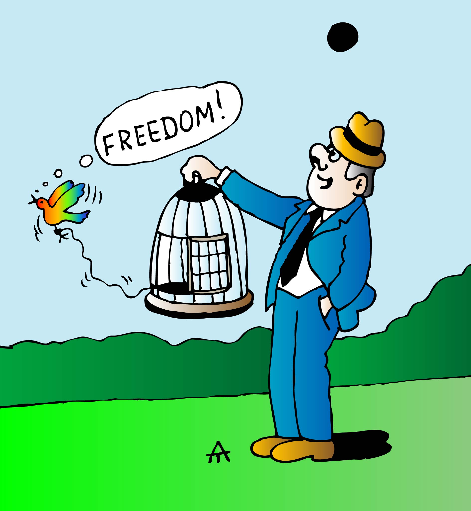 Yearning For Freedom - Toons Mag