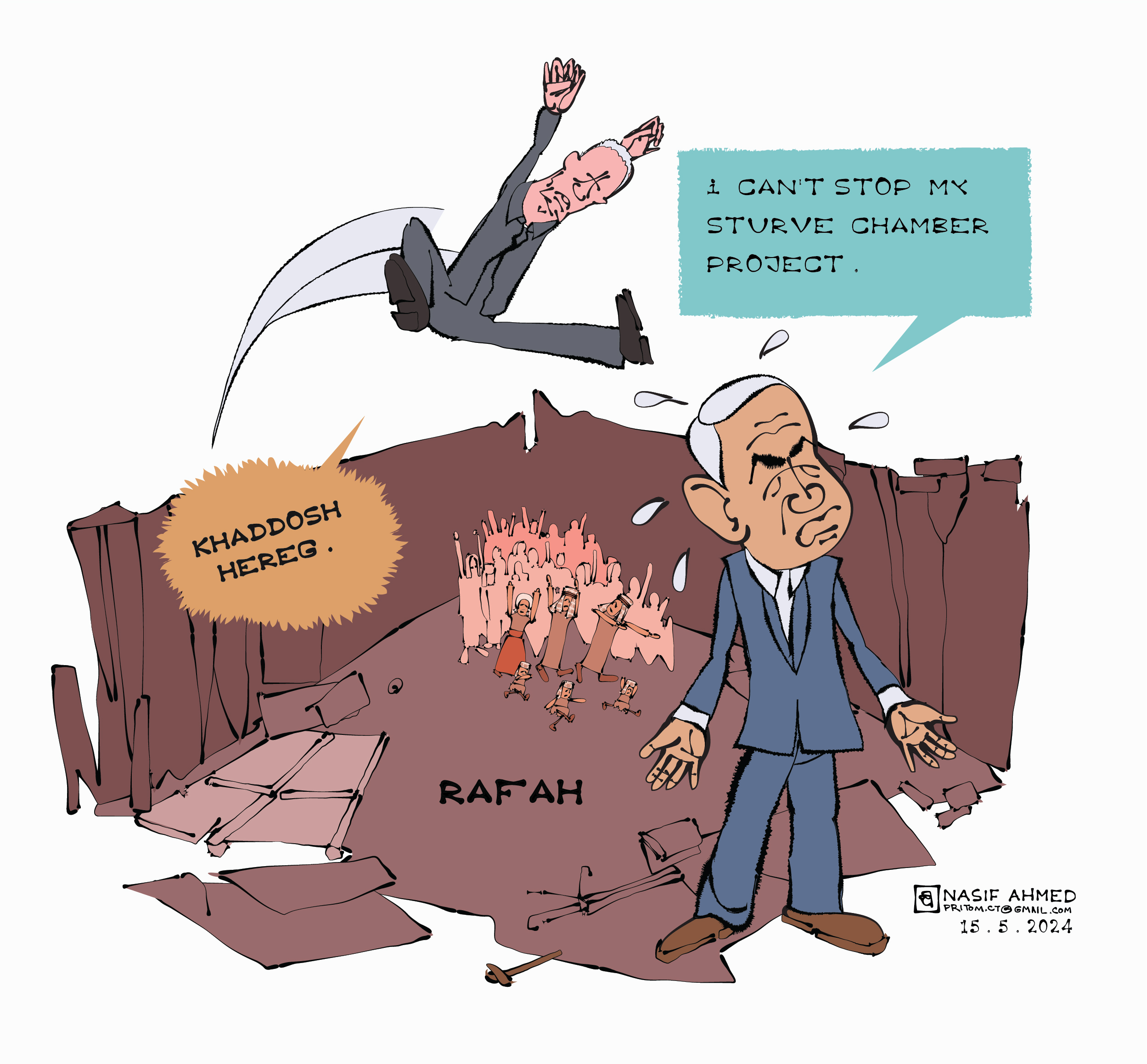 Attack On RAFAH After Declaring It A Safe Place. - Toons Mag