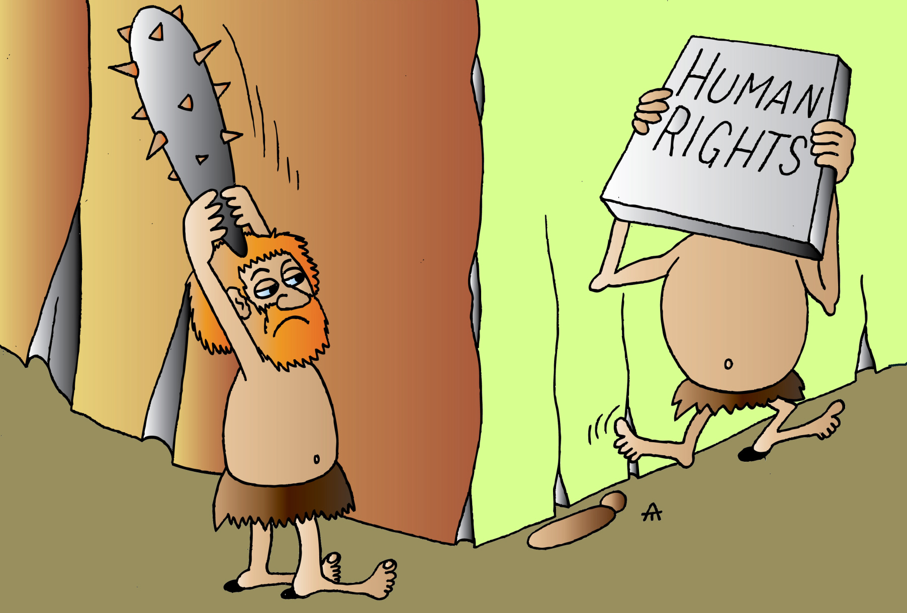 The Fragility Of Human Rights - Toons Mag