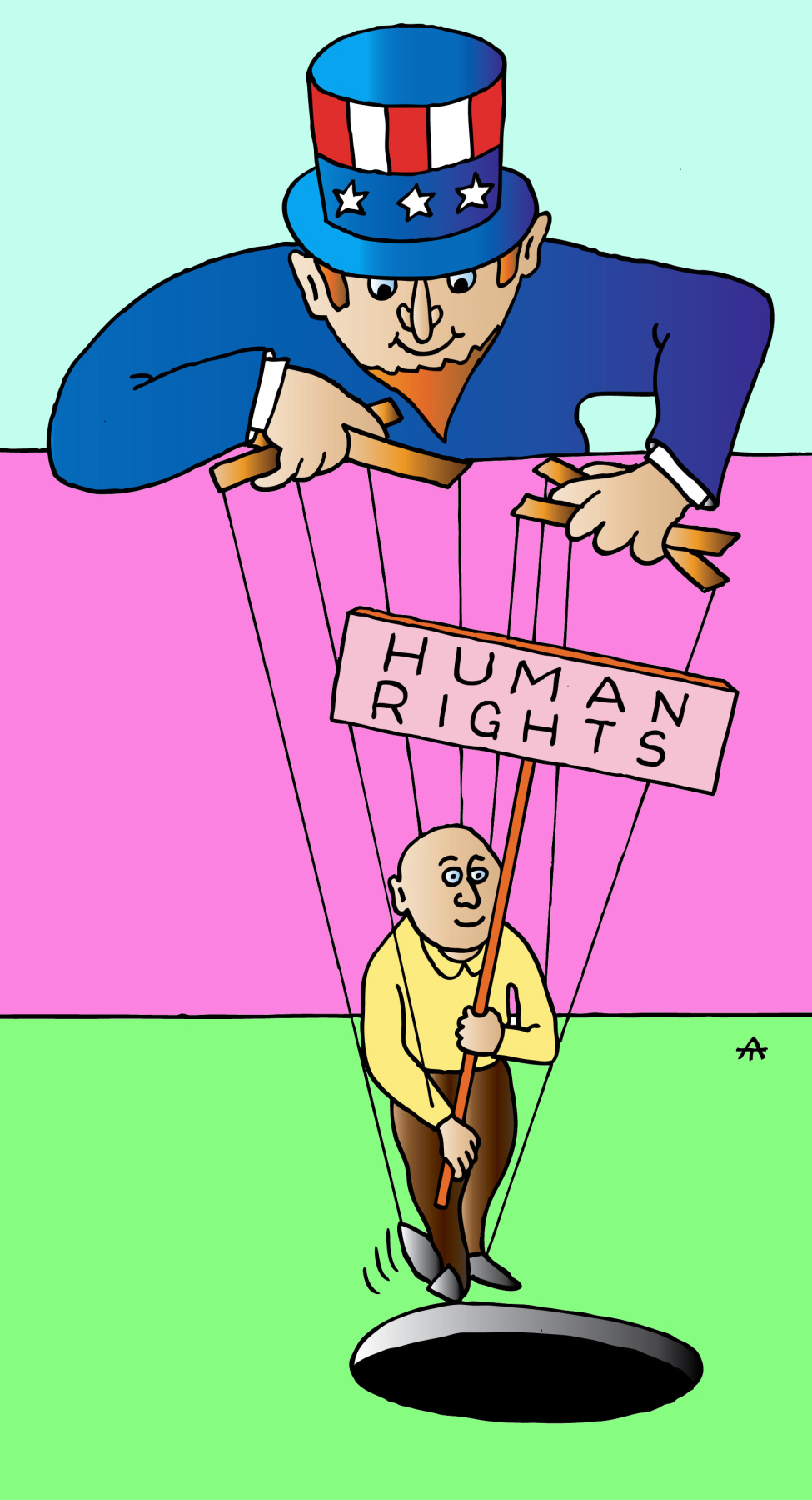 Human Rights On A Precarious Puppet String - Toons Mag